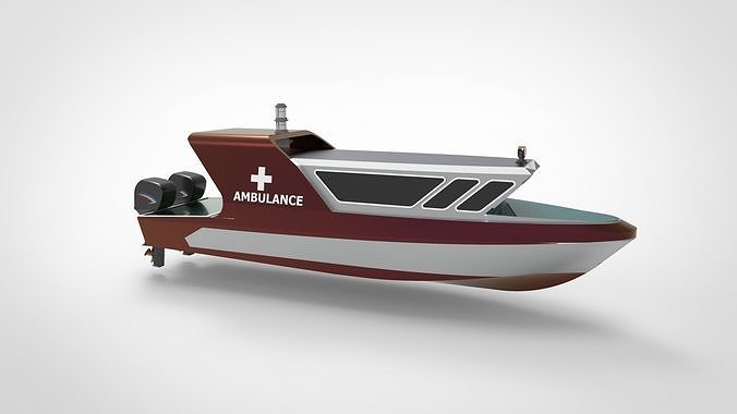 Ambulance ship 3D model | CGTrader