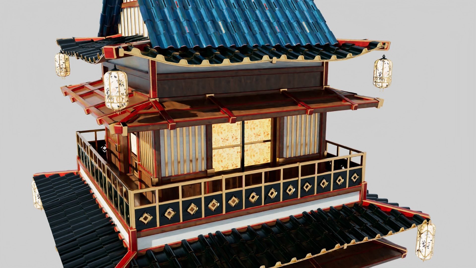 Japanese architecture 3D model | CGTrader