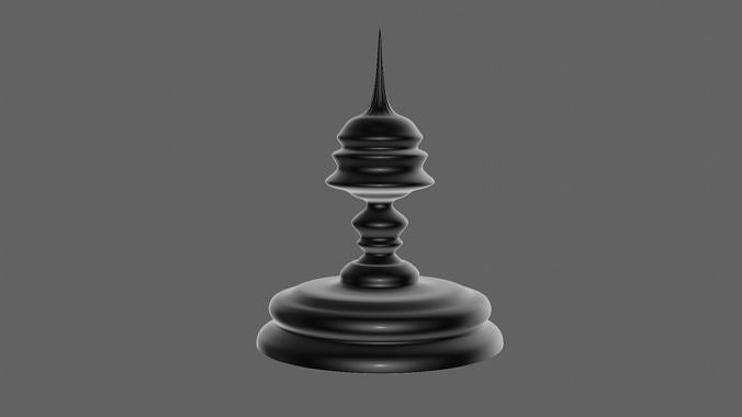 Carved Finial 3D model 3D printable | CGTrader