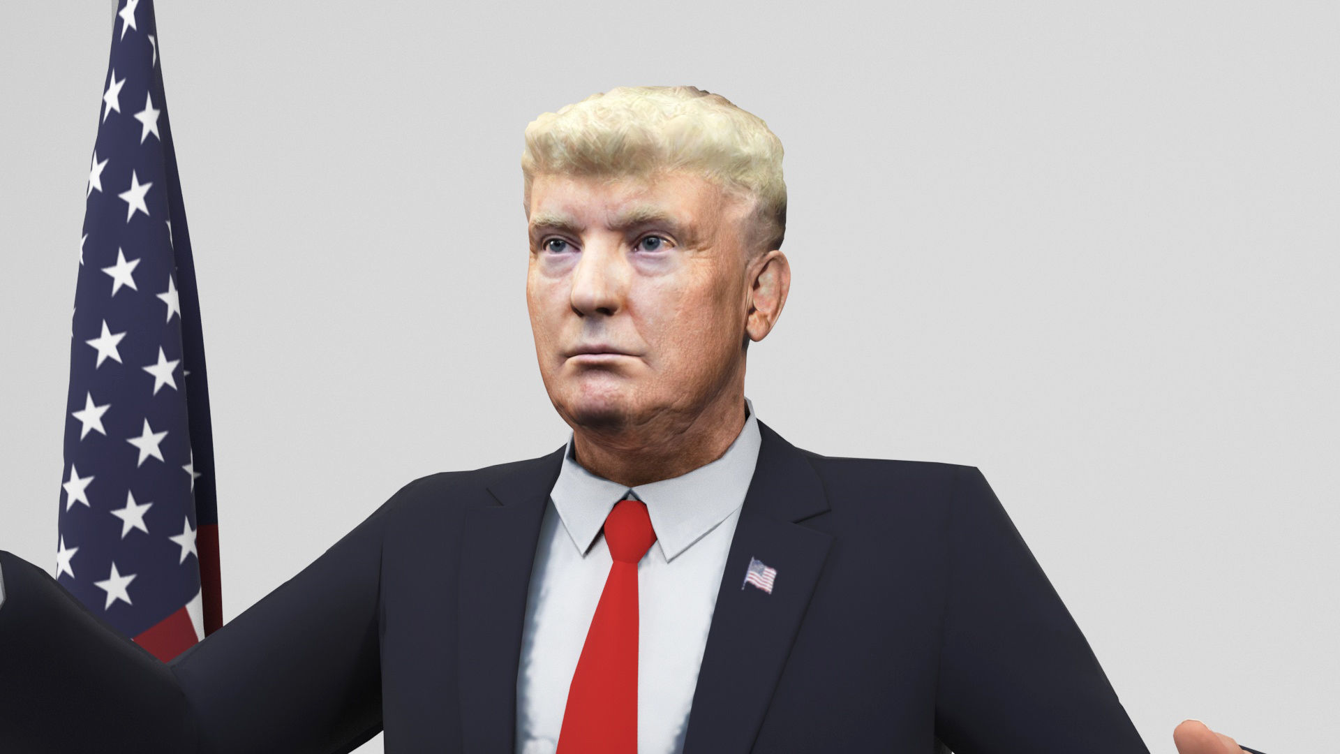 3D model Donald Trump VR / AR / low-poly | CGTrader