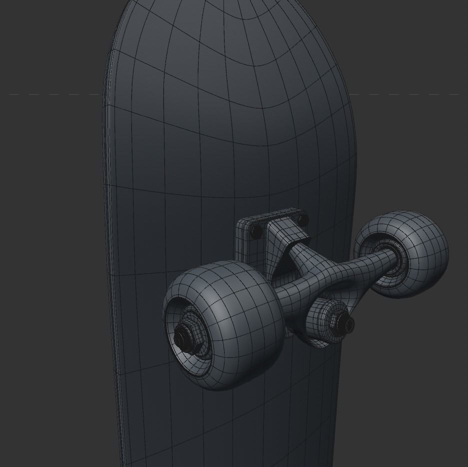 3D model Realistic and High-Quality 3D Model of a Skateboard VR / AR ...