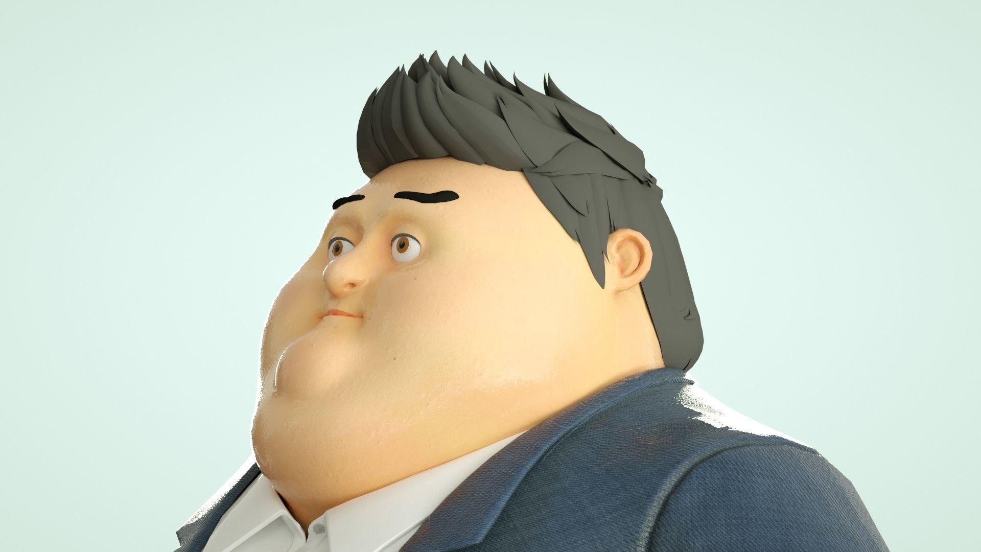 cartoon fat boss boss 3D model | CGTrader