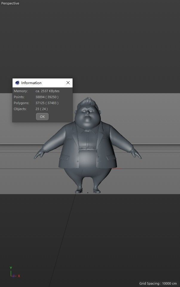 cartoon fat boss boss 3D model | CGTrader