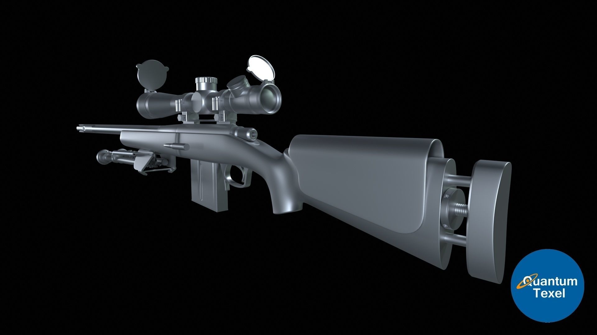 M24 Sniper rifle free 3D model | CGTrader