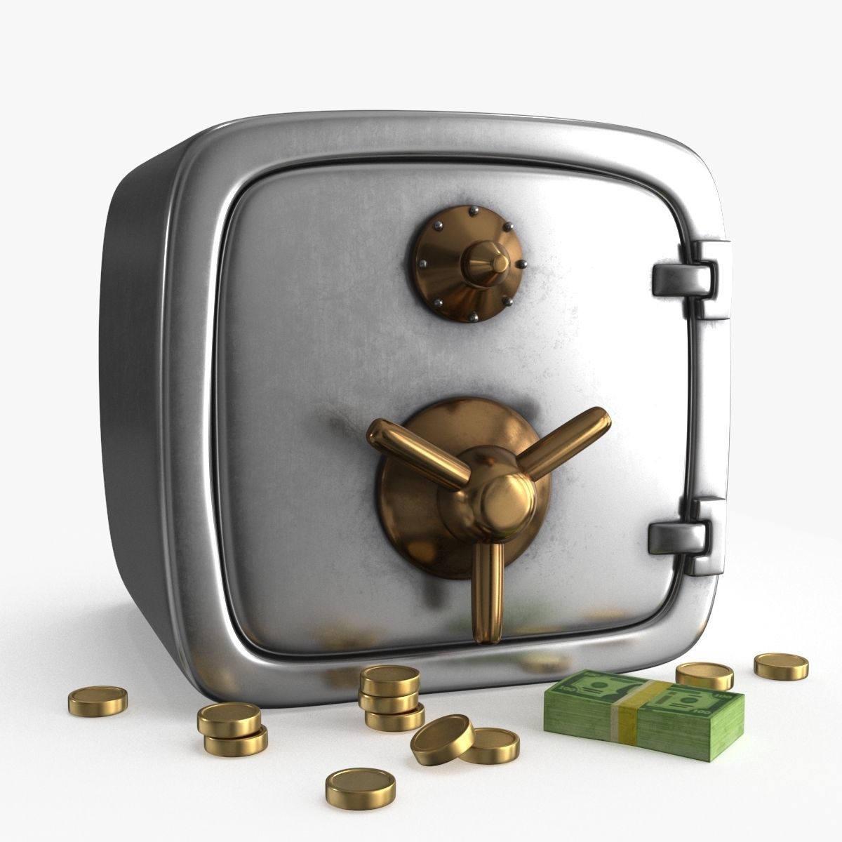 3D model Safe Cartoon VR / AR / low-poly | CGTrader