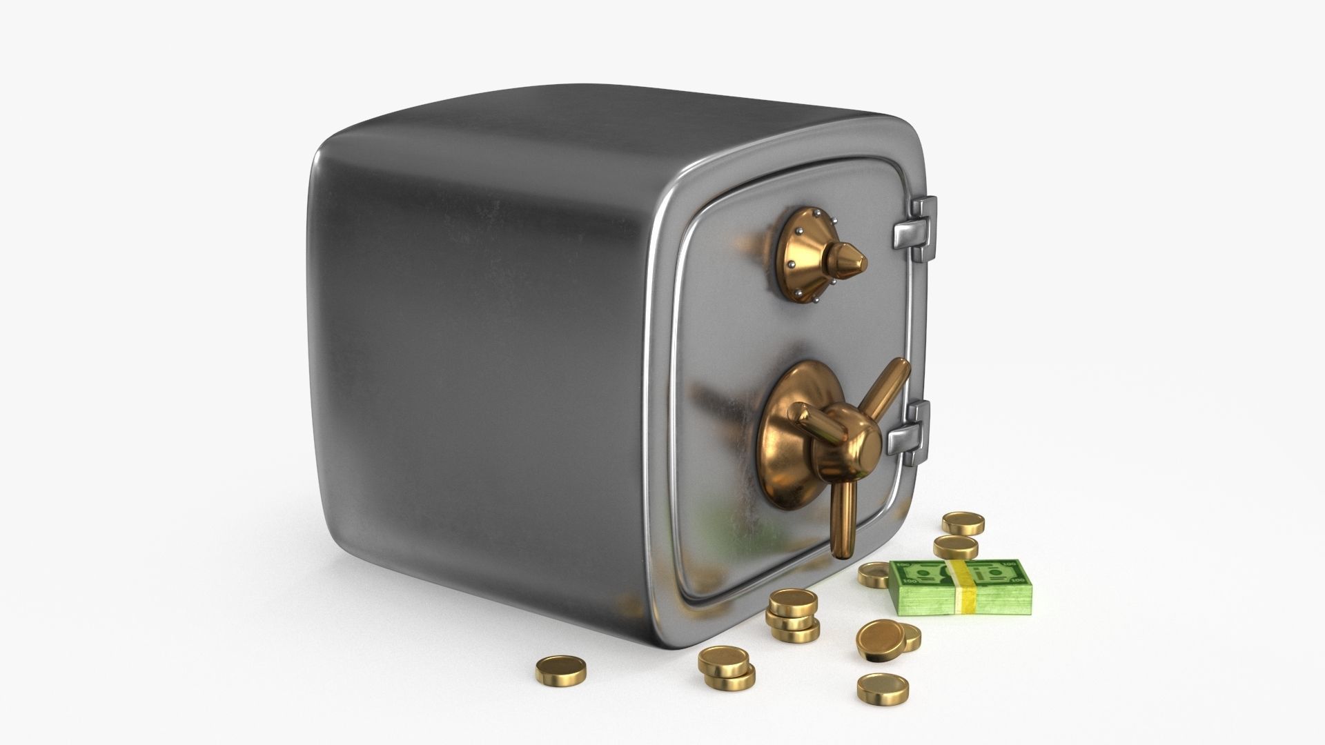 3D model Safe Cartoon VR / AR / low-poly | CGTrader