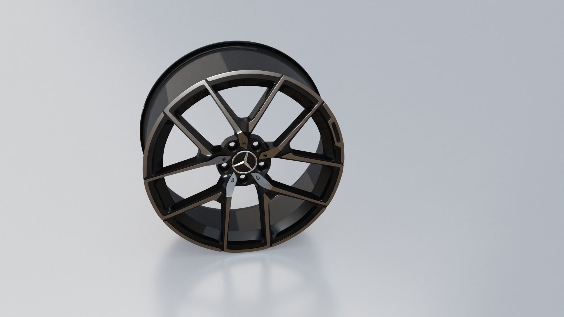 3D model Mercedes Staggered Rims AMG VR / AR / low-poly | CGTrader