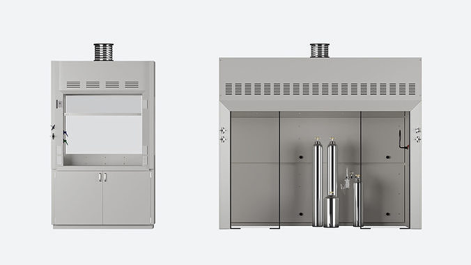 Fume Hood Set 3D model | CGTrader