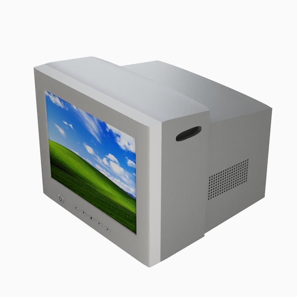 Old PC Monitor 3D model | CGTrader