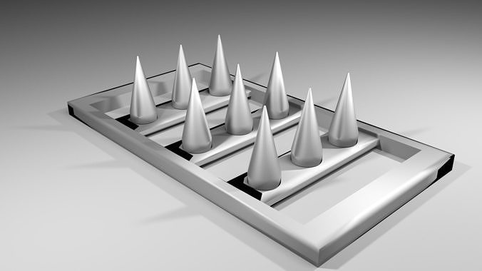 Military Barricade - Ground Spikes 3D model | CGTrader