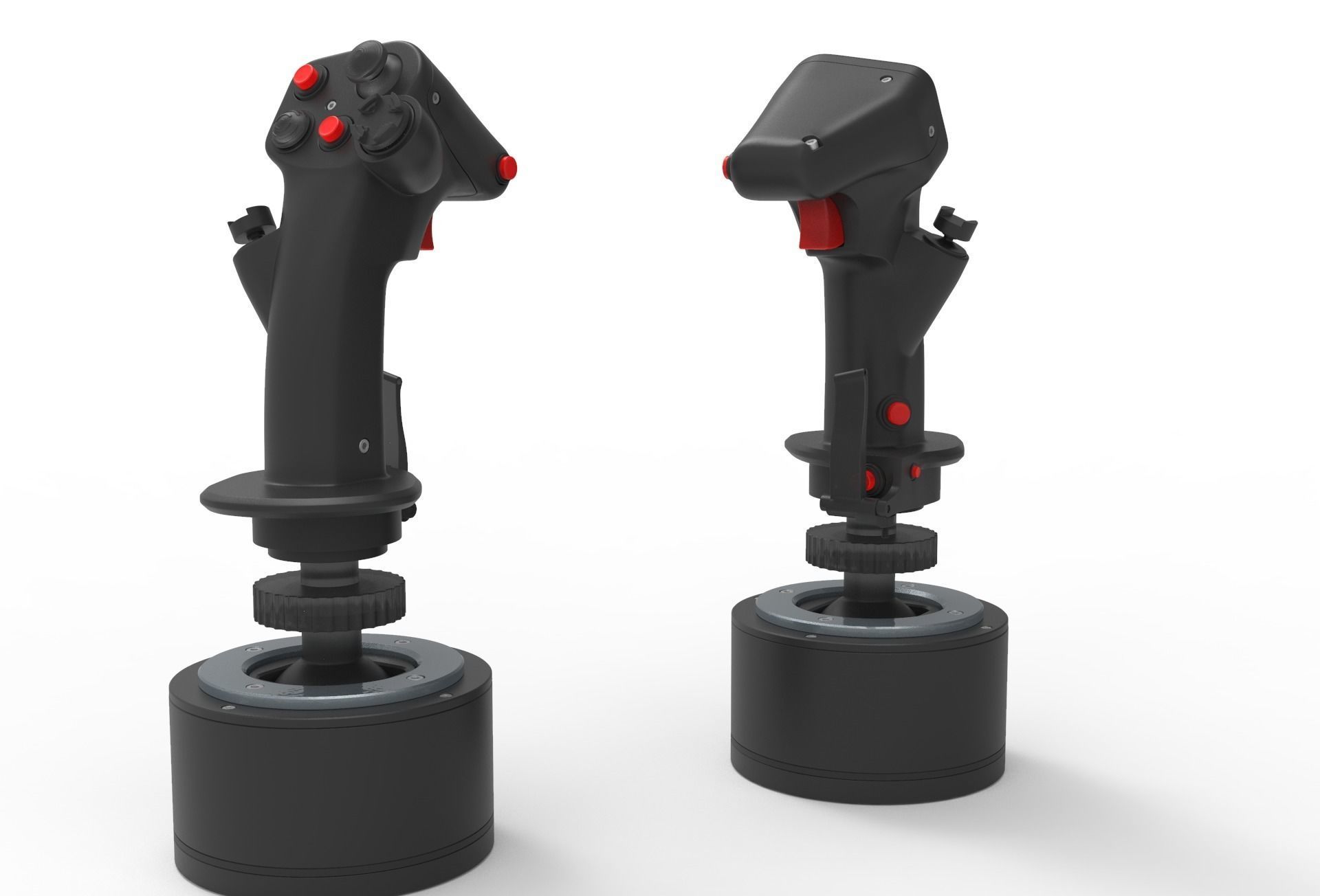 Aircraft control joystick 3D model | CGTrader
