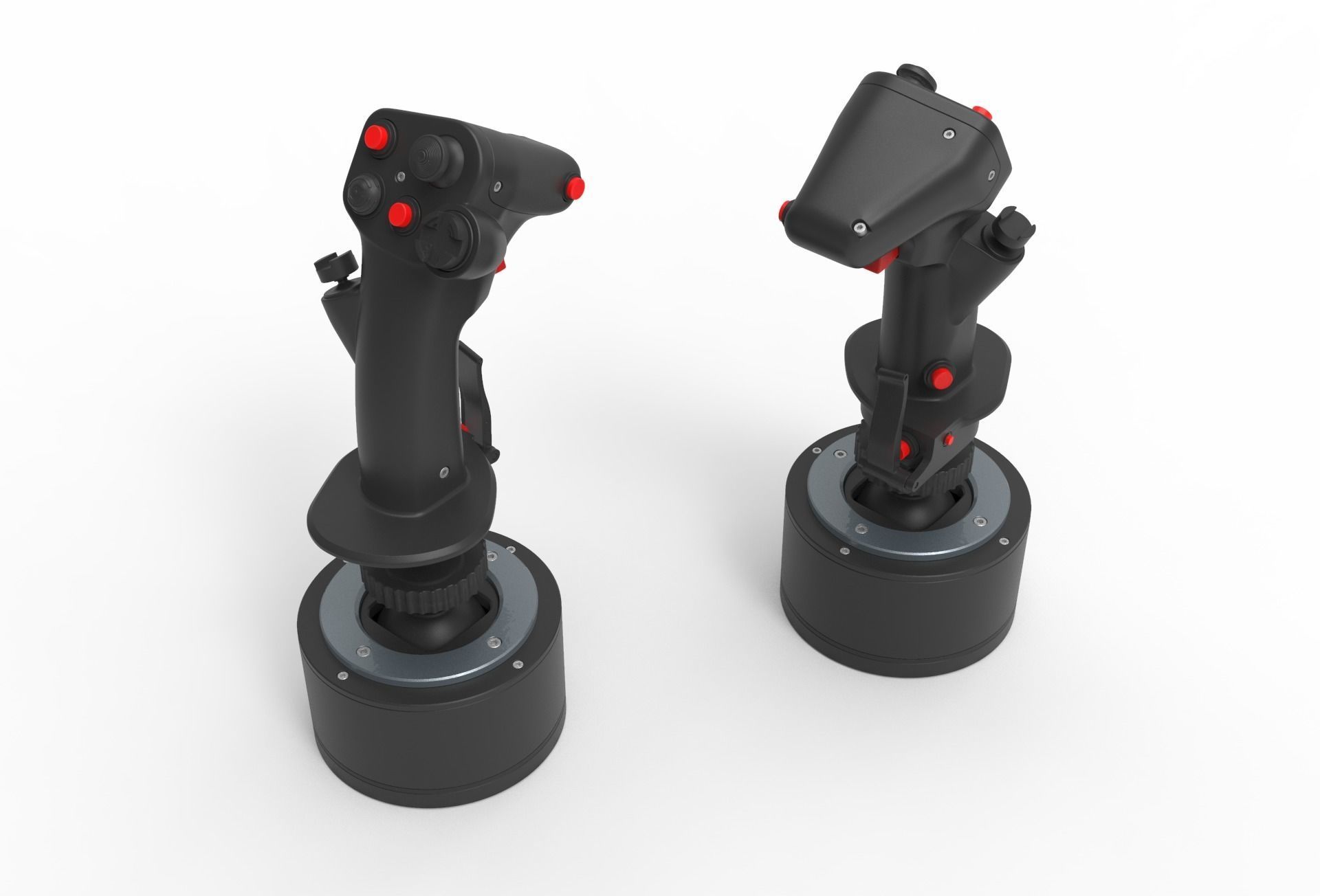 Aircraft control joystick 3D model | CGTrader