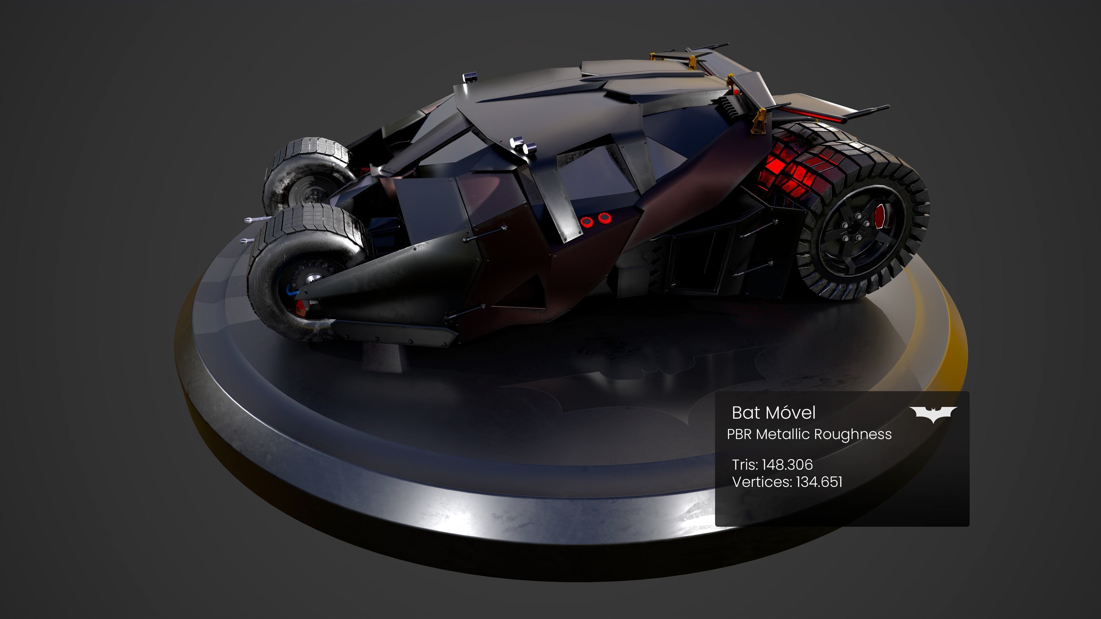 Batmobile Batman Car 3D model | CGTrader
