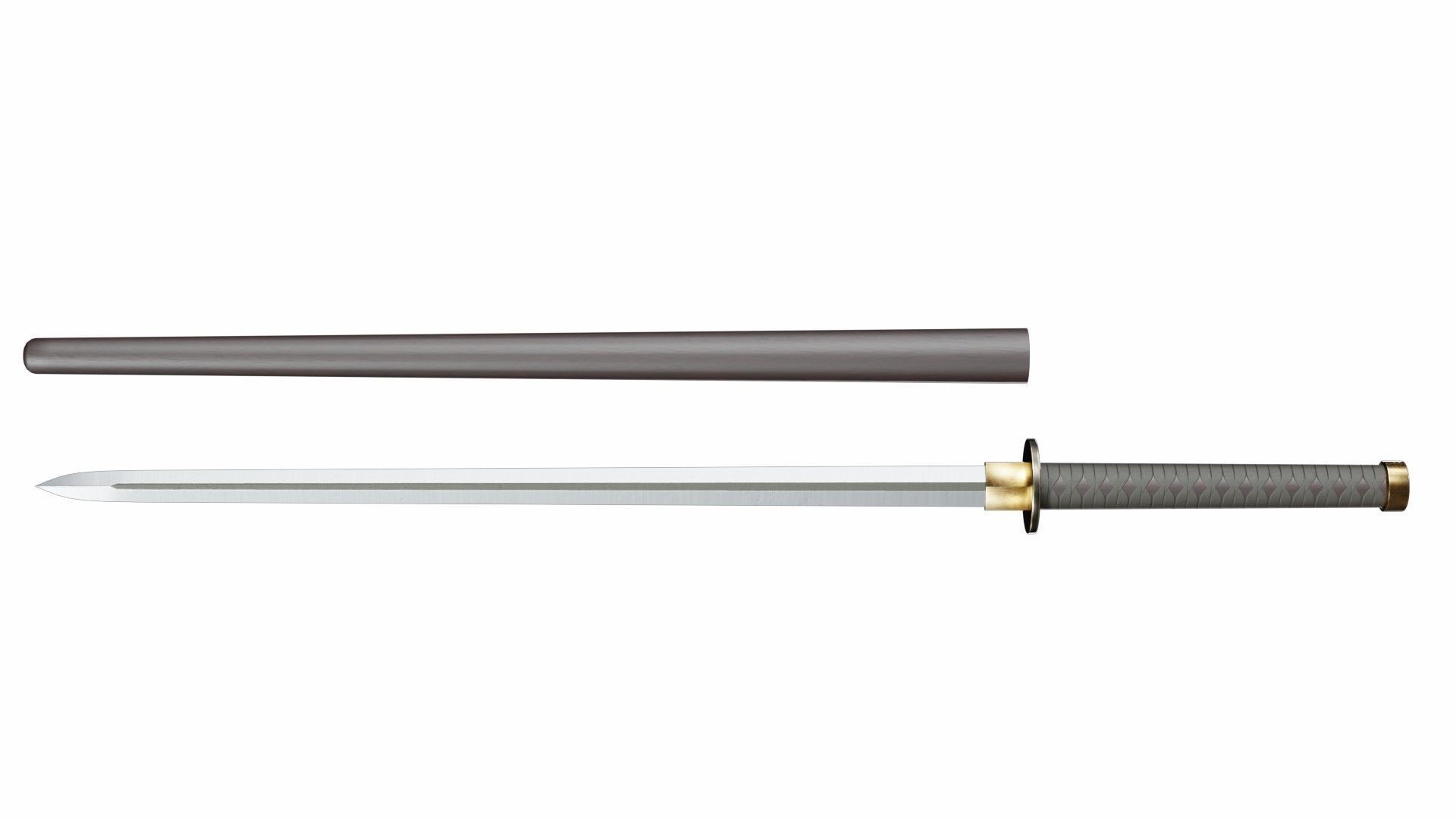 3D model Tsurugi sword VR / AR / low-poly | CGTrader