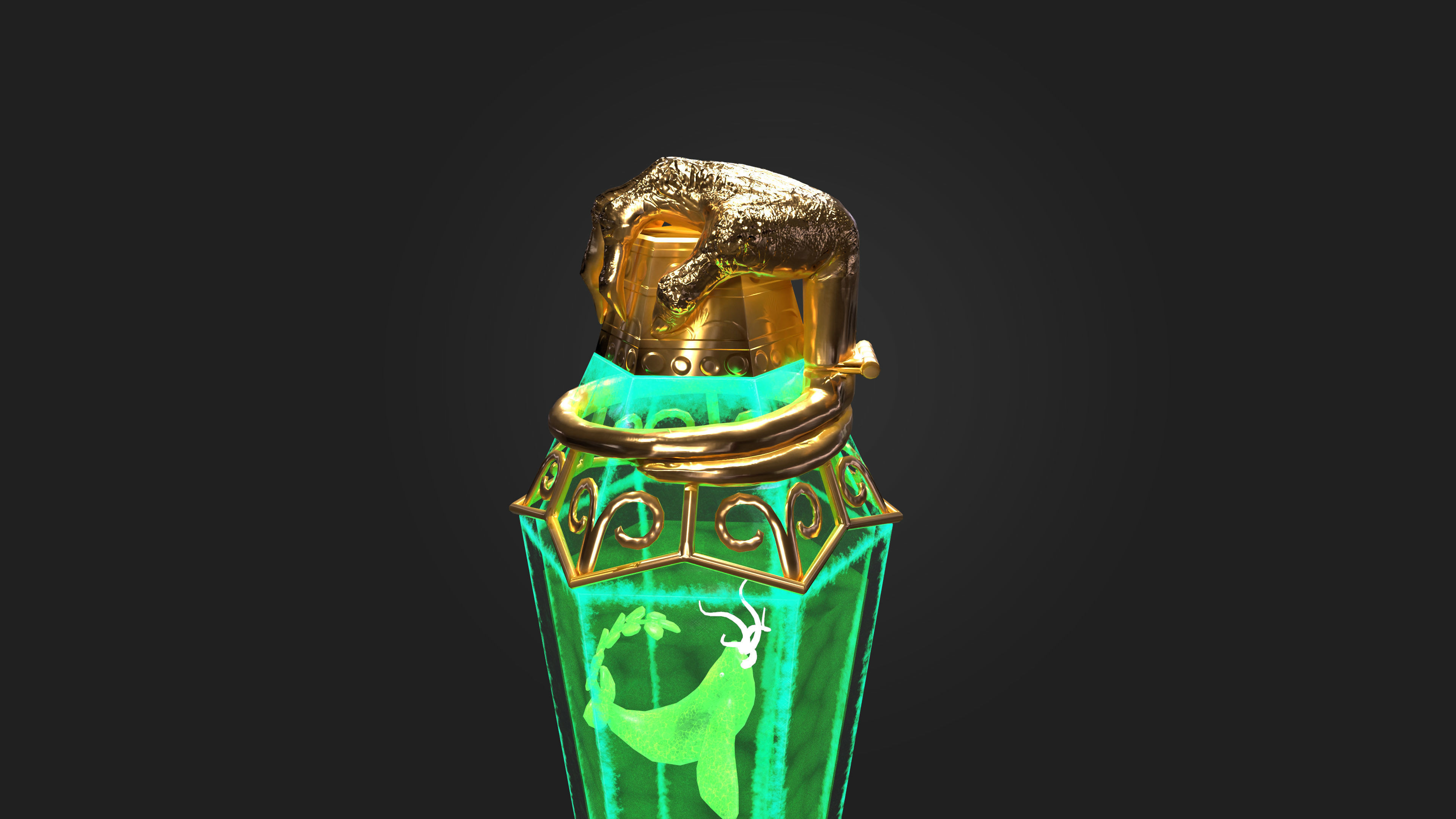 3D model Magic Poison Game Asset for Mobile games VR / AR / low-poly ...