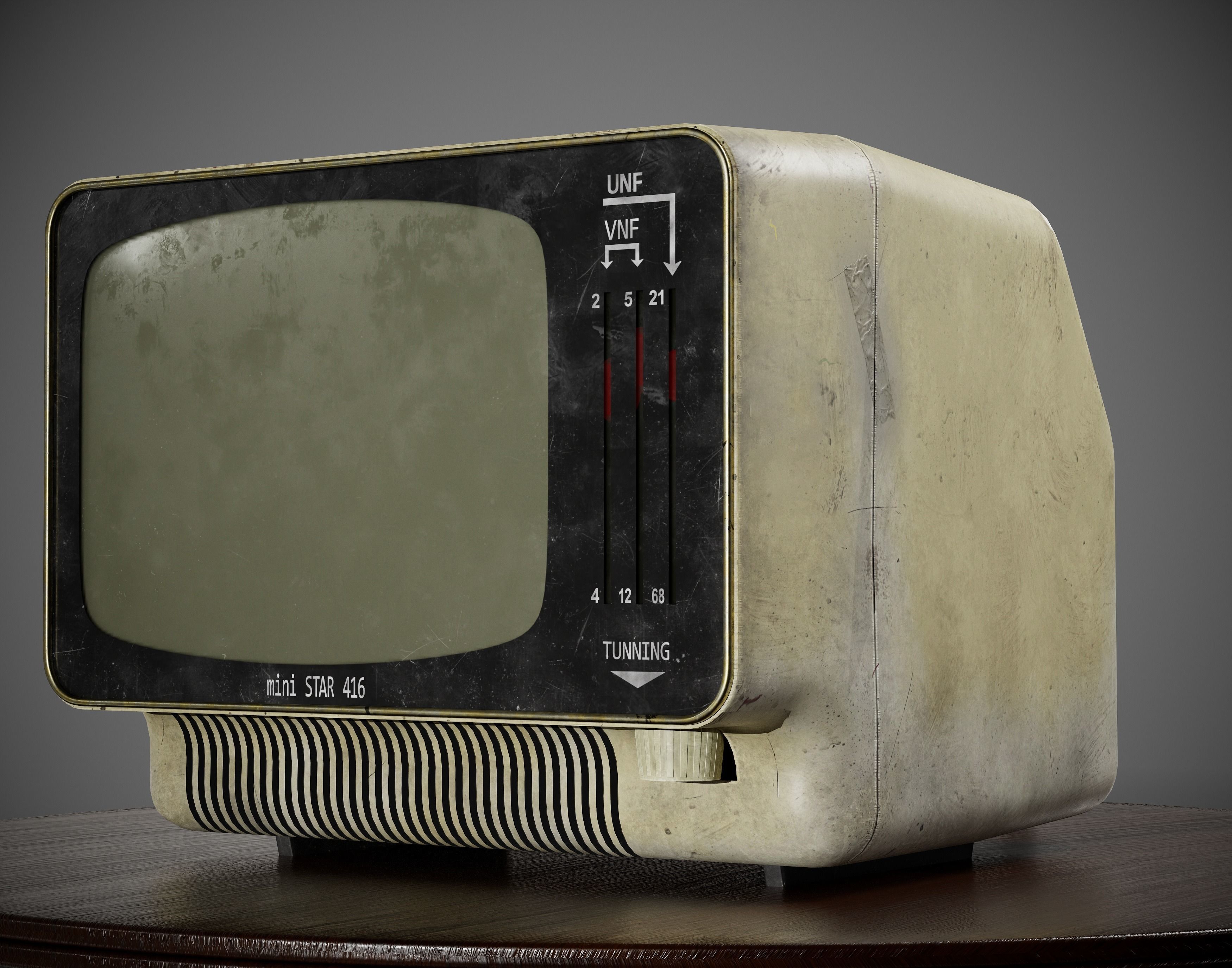 3D model Vintage TV VR / AR / low-poly | CGTrader