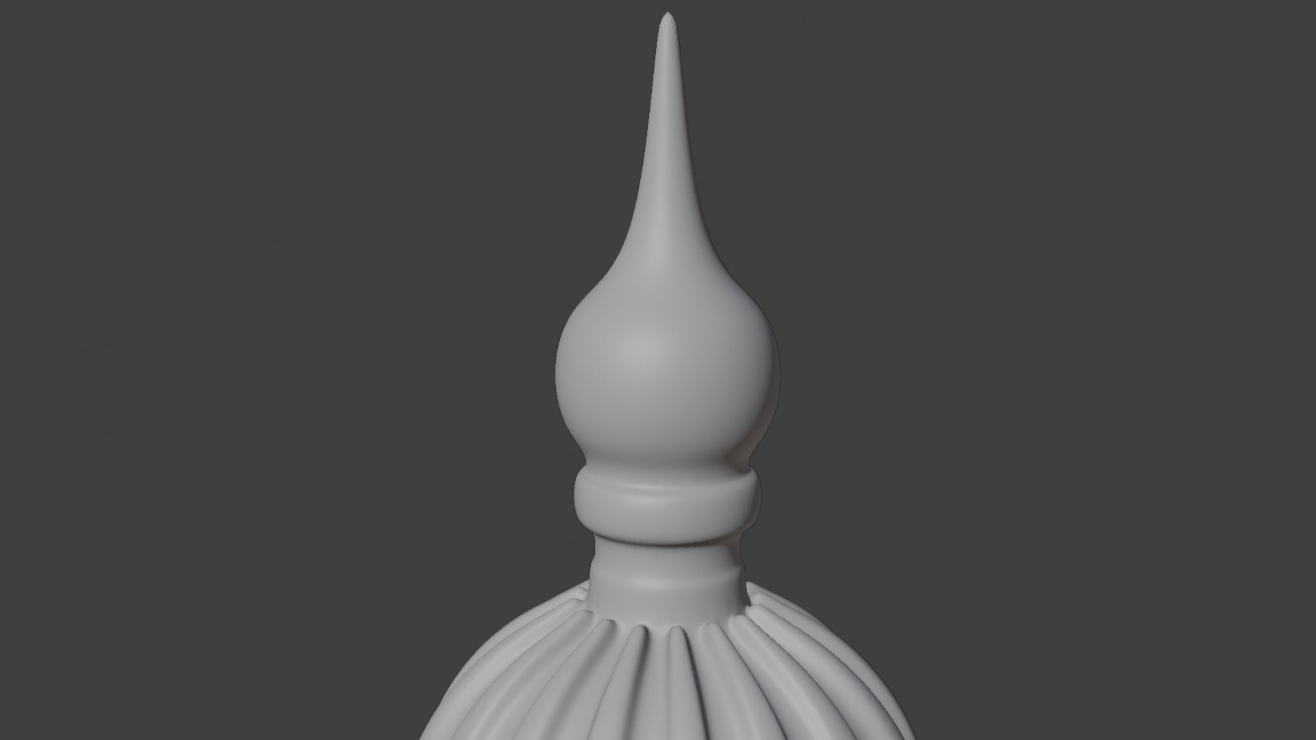 Fluted finial Sceptre 3D model 3D printable | CGTrader