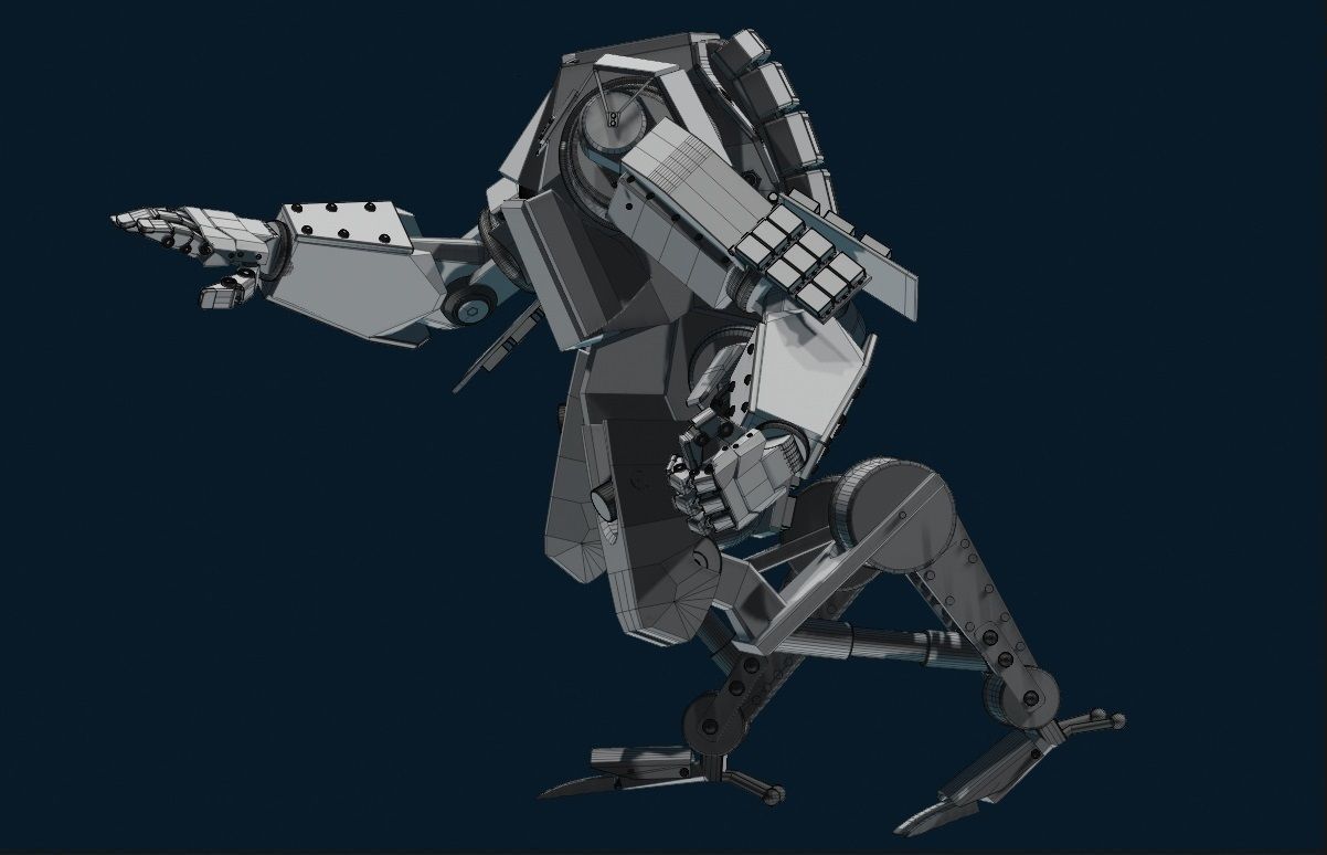 robot futuristic 3D model | CGTrader