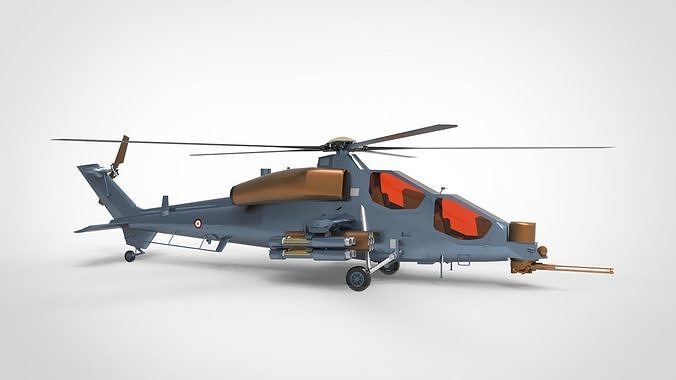 Agusta A129 Mangusta mettalic 3D model | CGTrader
