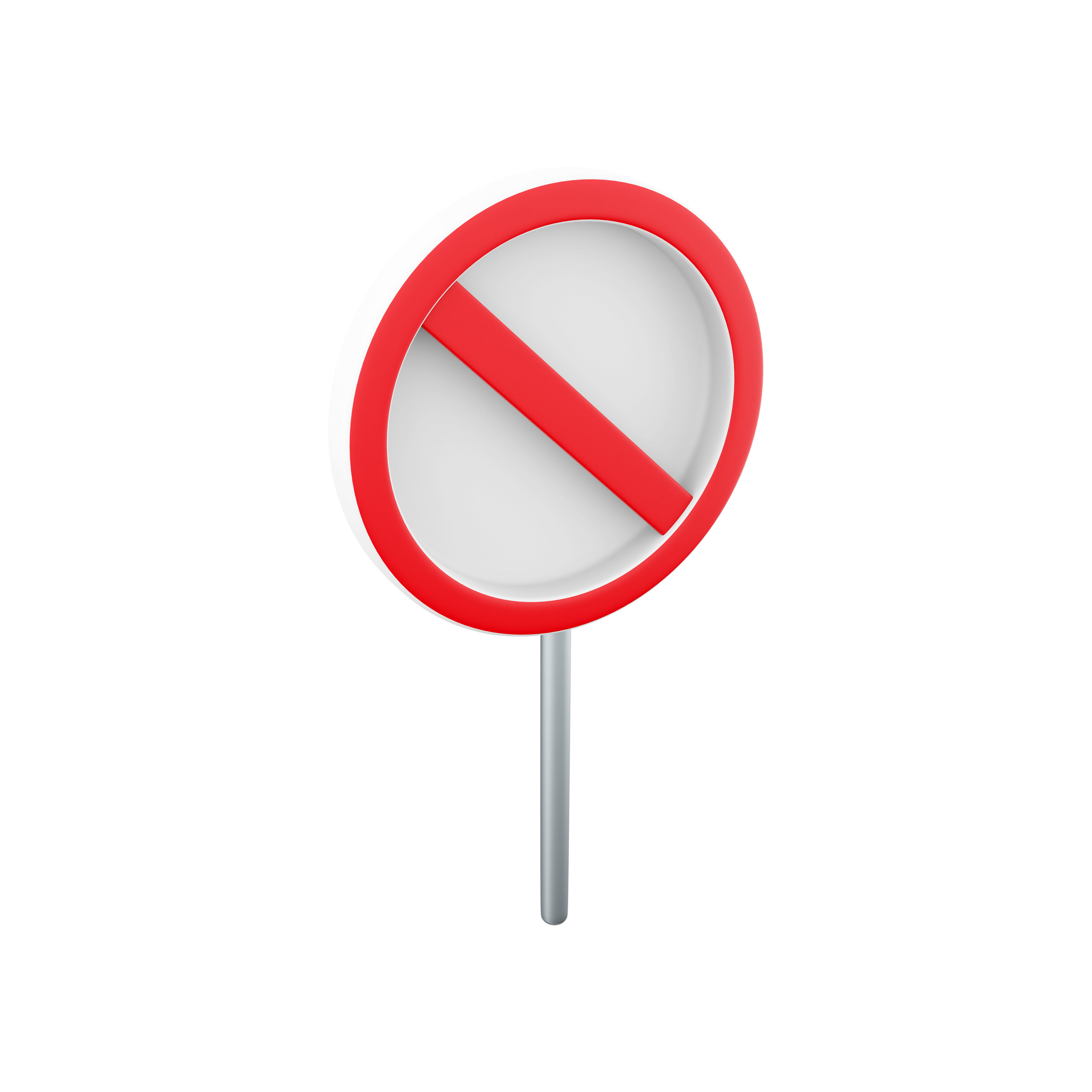 3d No waiting sign icon 3D model | CGTrader