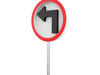 3d Turn left ahead sign cartoon icon 3D model | CGTrader