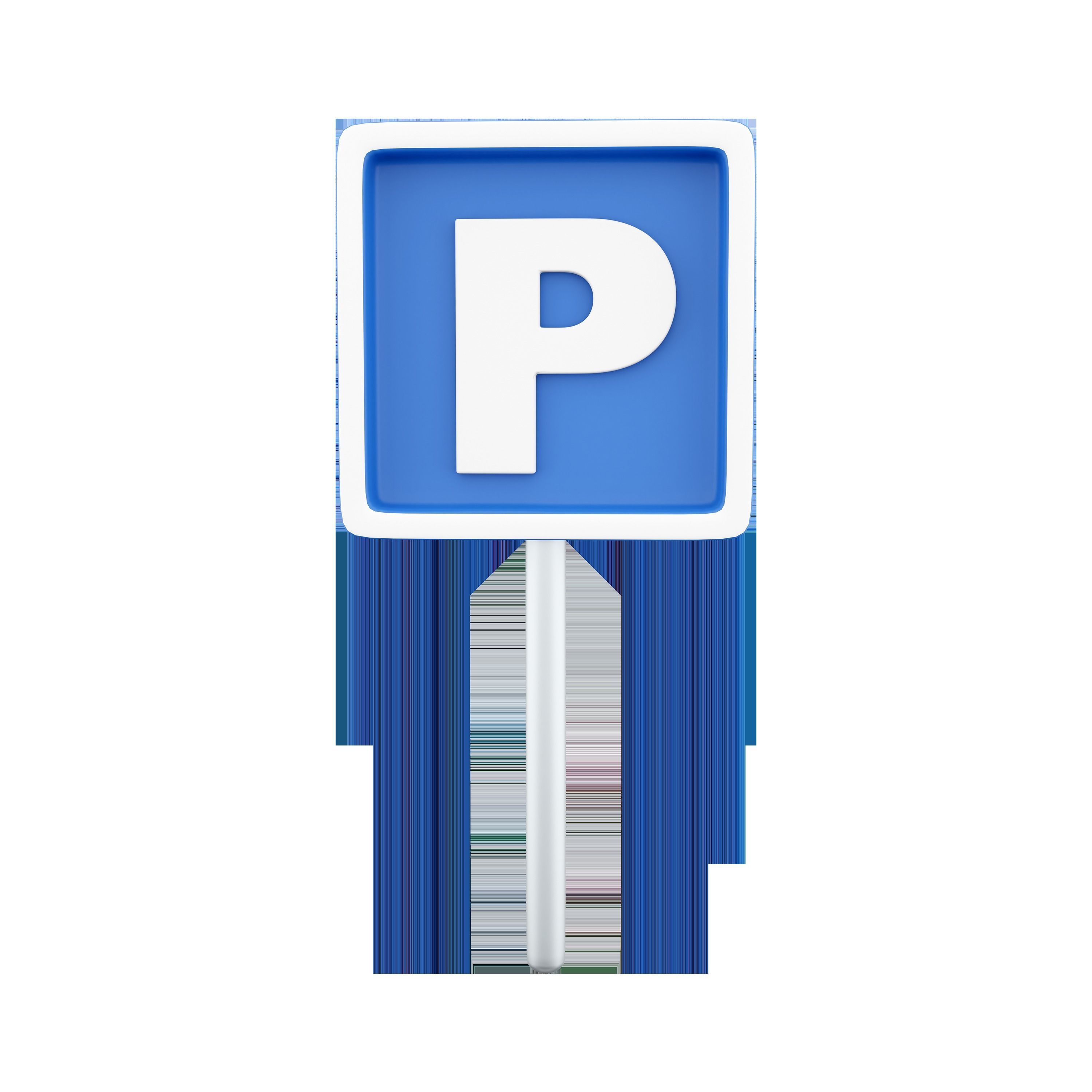 3d Blue Parking sign 3D model | CGTrader