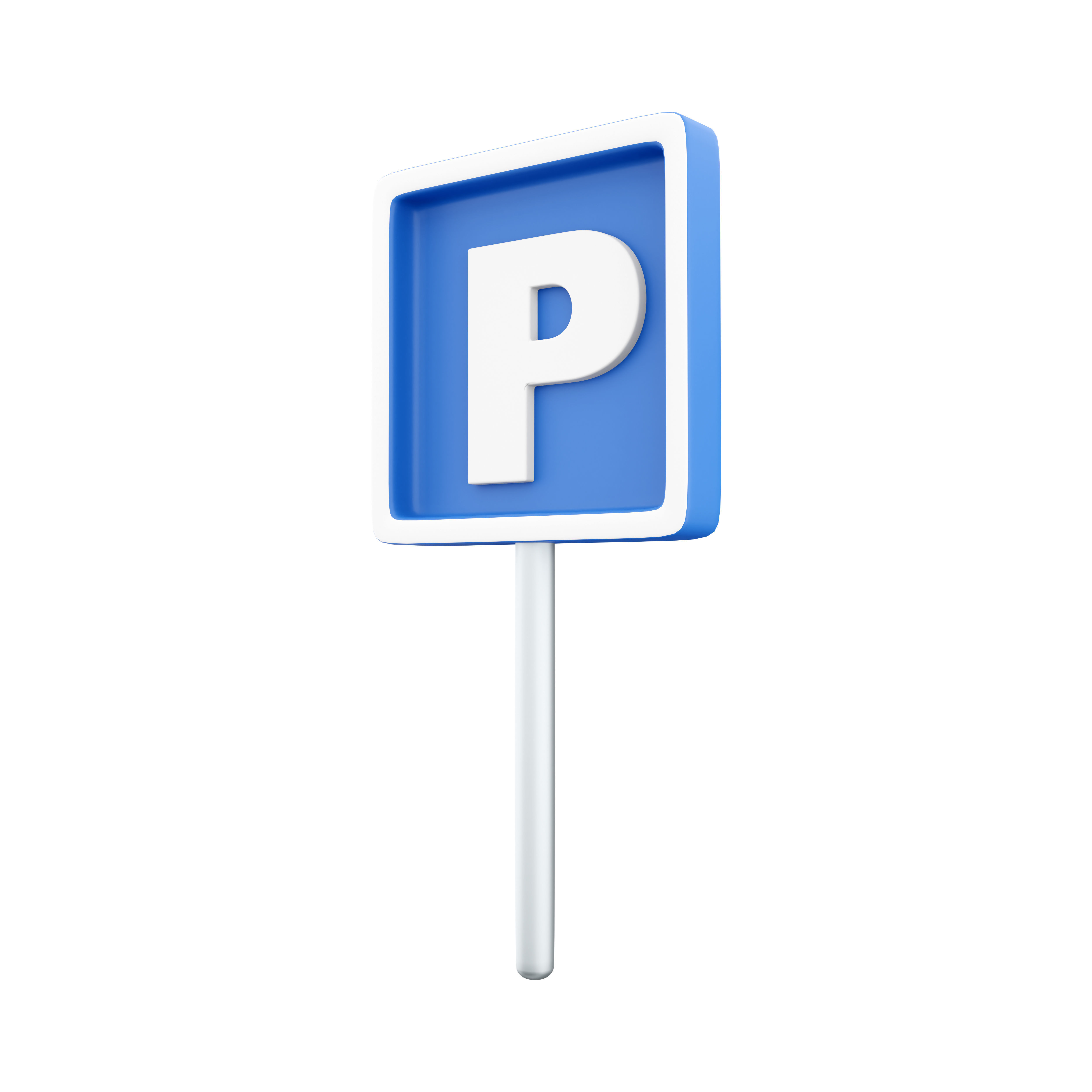 3d Blue Parking sign 3D model | CGTrader