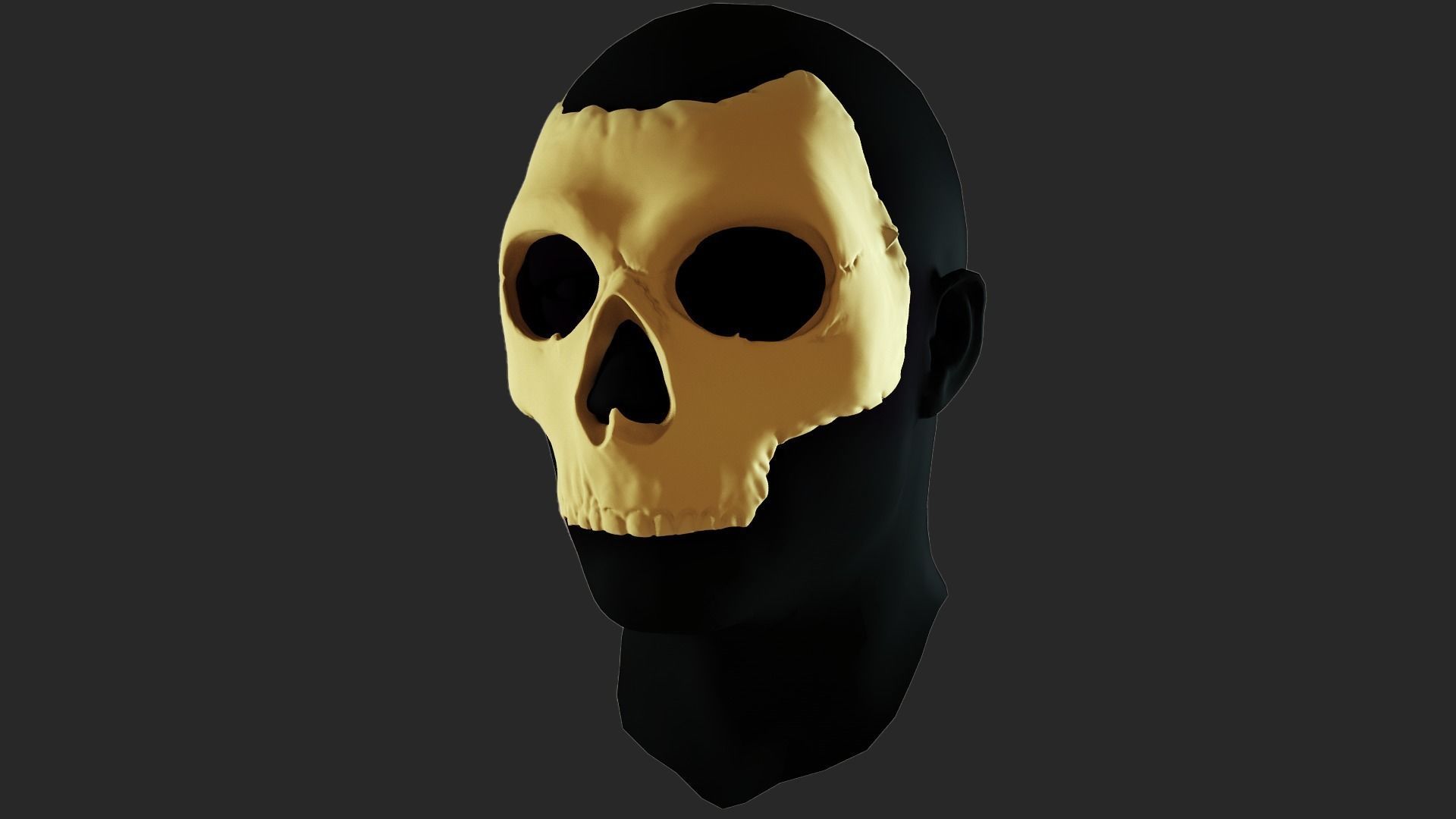 GHOST FACE MASK - CALL OF DUTY - MODERN WARFARE 2 3D model | CGTrader