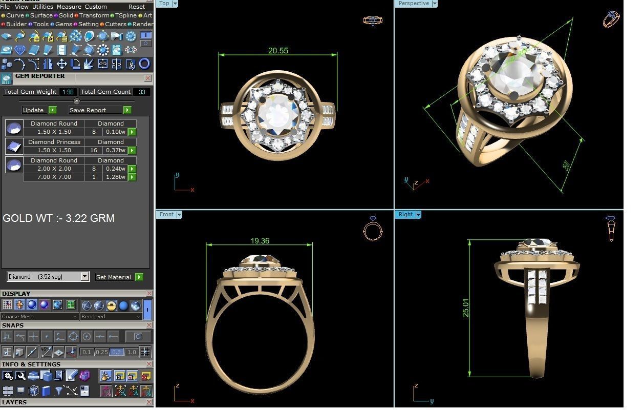 Ring - 8846 3D model 3D printable | CGTrader