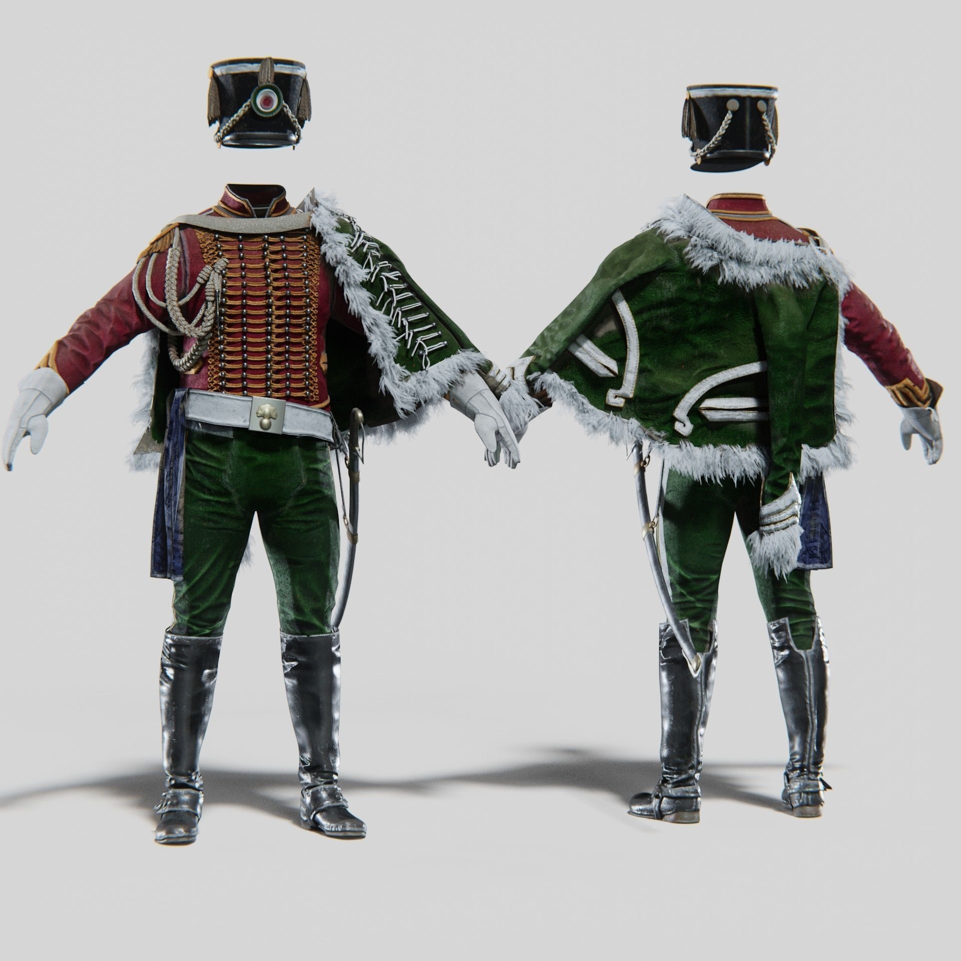 Soldier Napoleon High Rank Officer 3D model | CGTrader