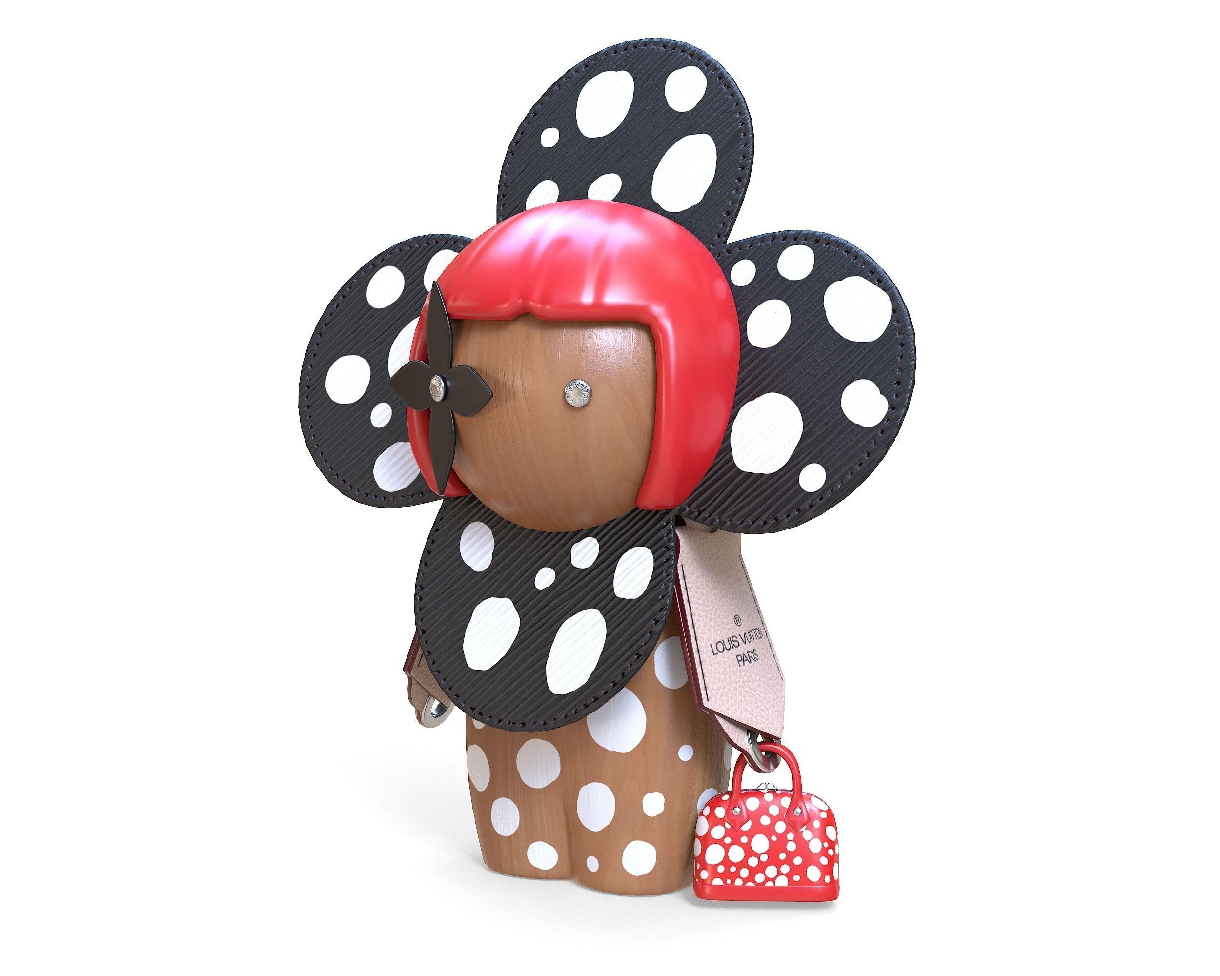 3D model Louis Vuitton LV x YK Yayoi Kusama Infinity Dots Vivienne doll ...