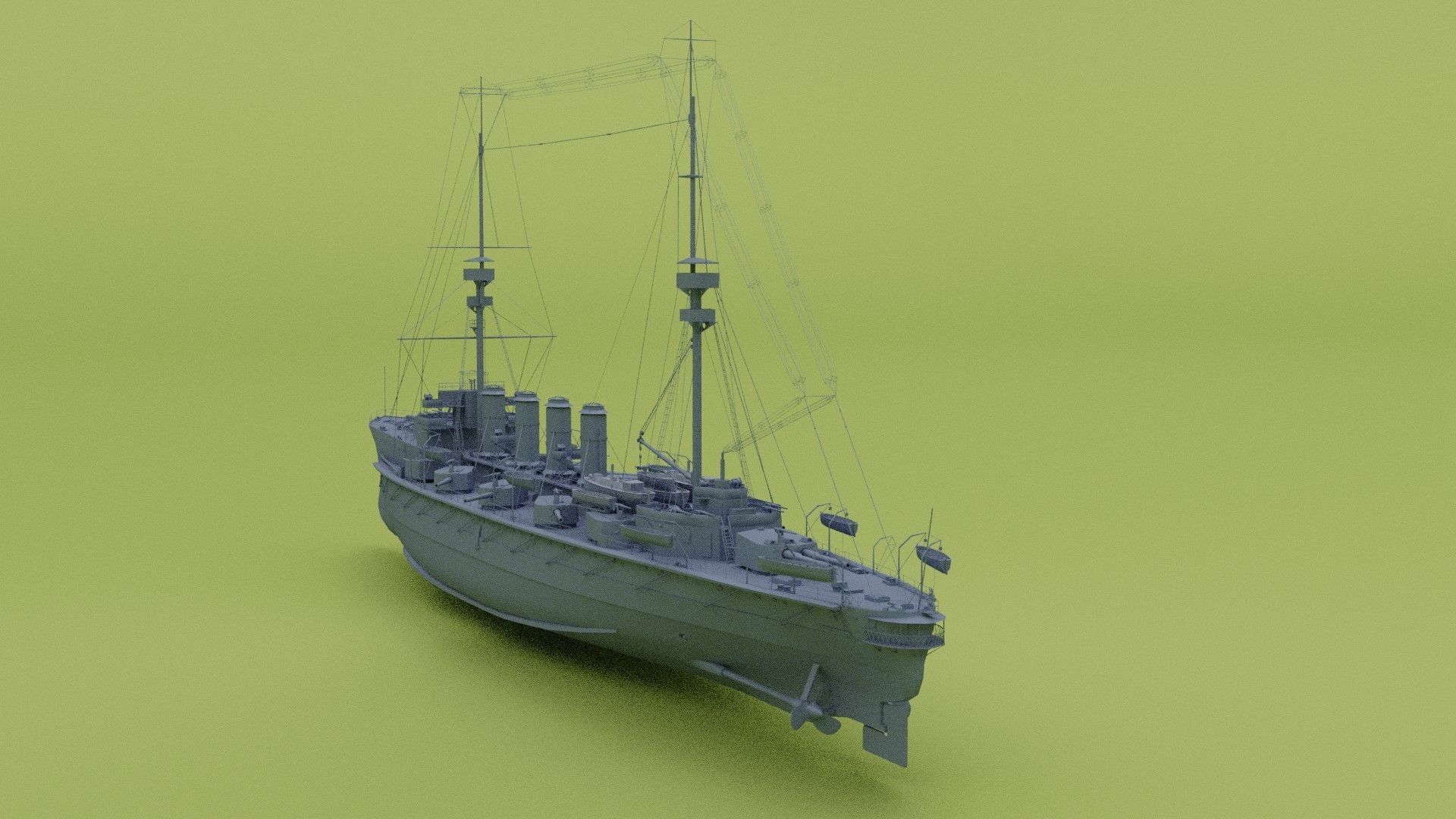 HMS Minotaur Class - cruiser 3D model | CGTrader