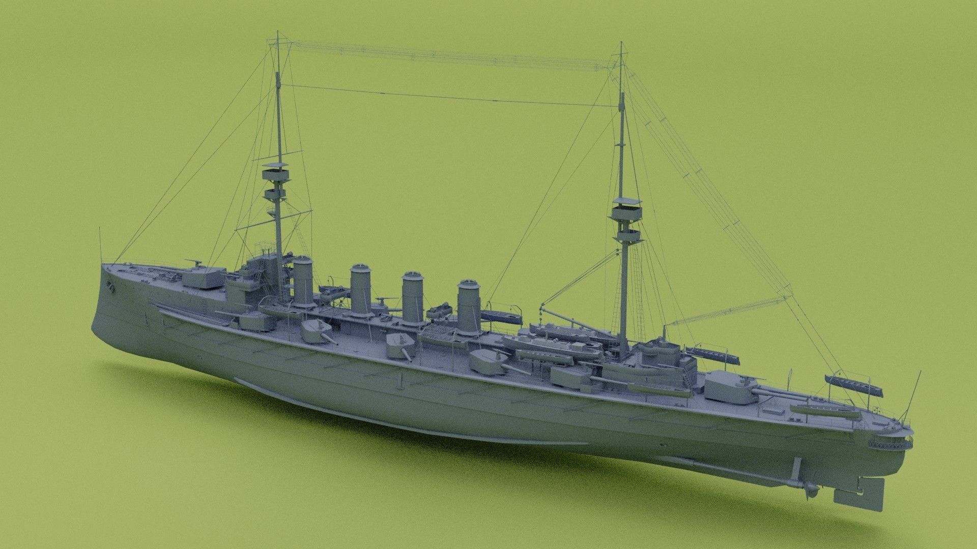 HMS Minotaur Class - cruiser 3D model | CGTrader