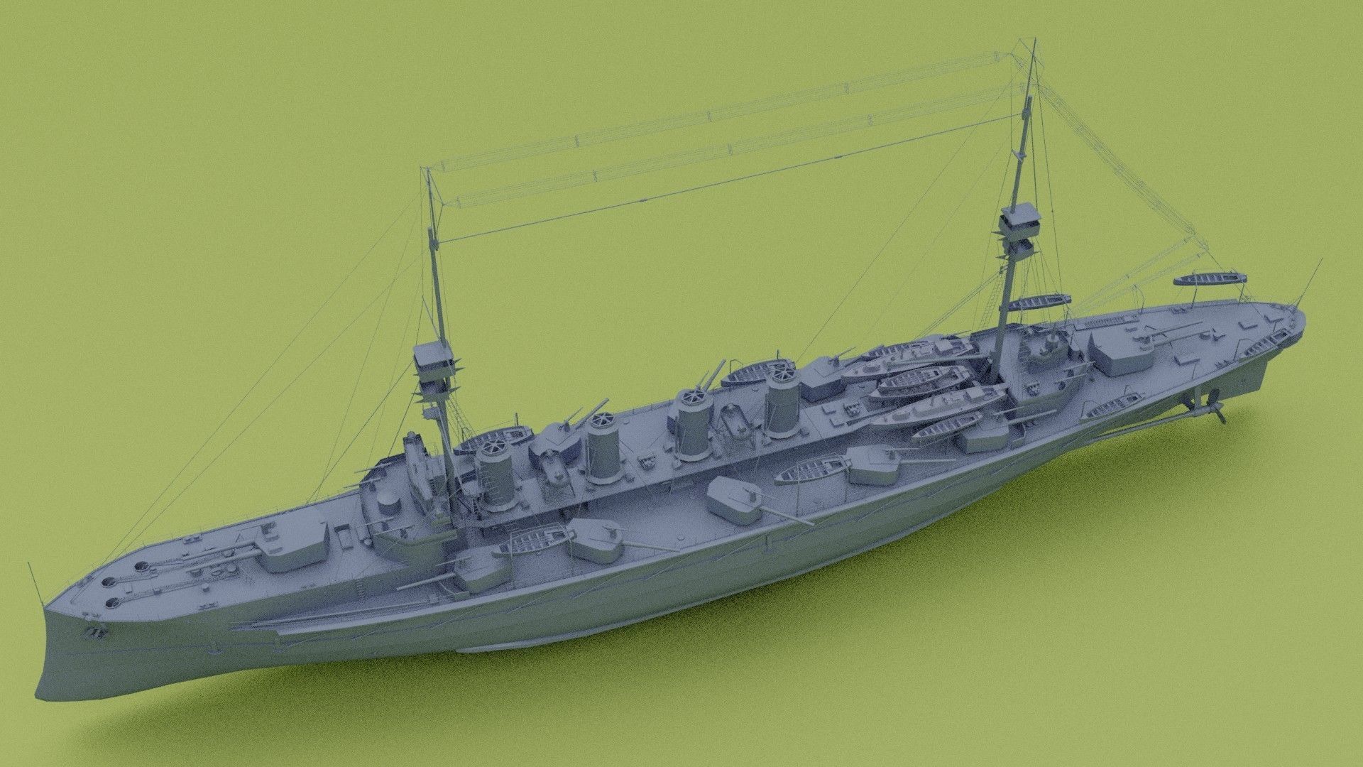 HMS Minotaur Class - cruiser 3D model | CGTrader