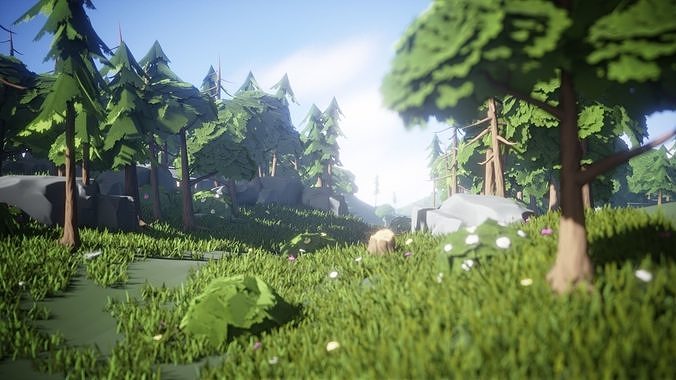 3D model Stylized pack 01 - Forest VR / AR / low-poly | CGTrader