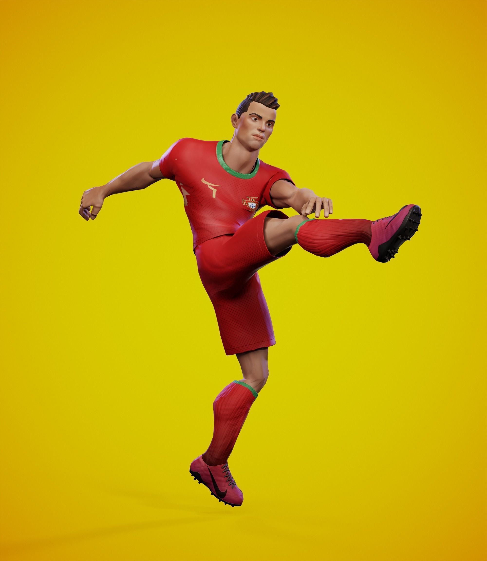 3D model Cristiano Ronaldo - Soccer Player VR / AR / low-poly | CGTrader