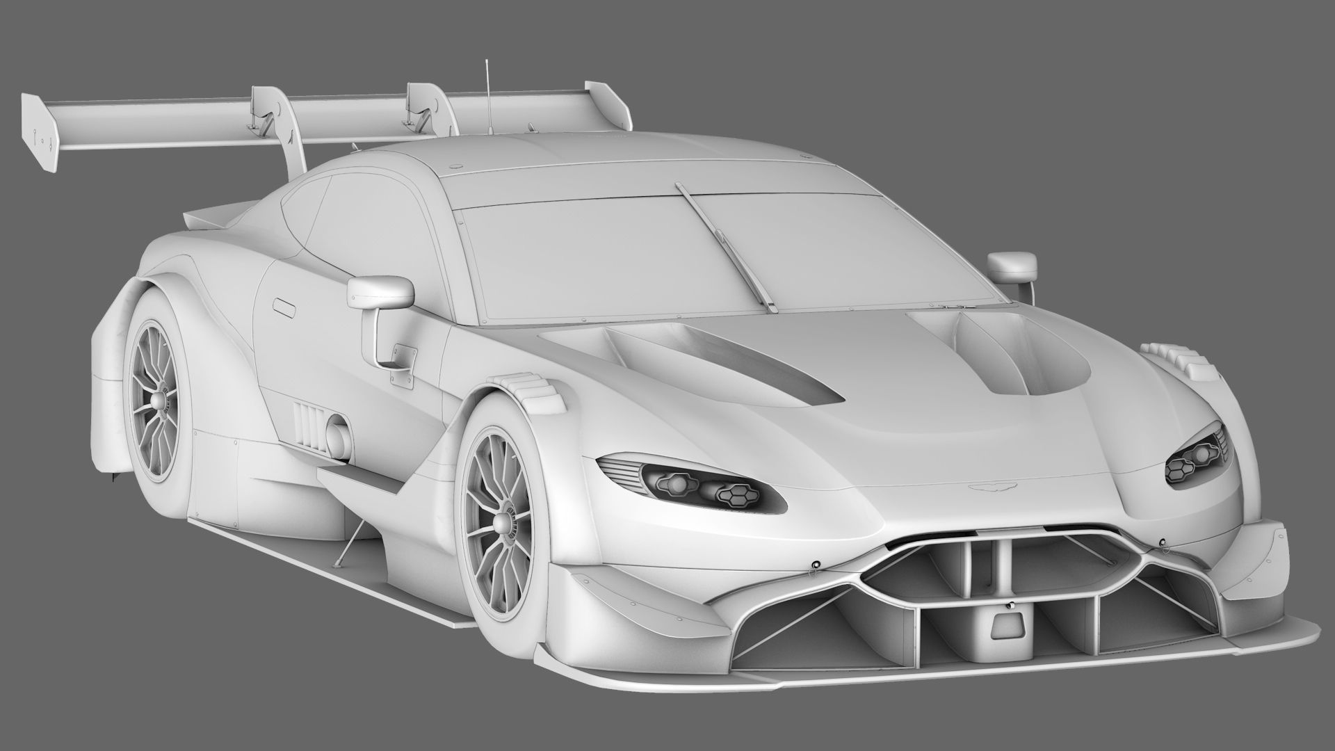 3D model Aston Martin AMR Vantange DTM 2019 GT500 VR / AR / low-poly ...