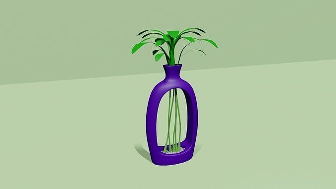 Empty Vases 02 - Modern Plant Vase - STL Printable 3D model 3D ...