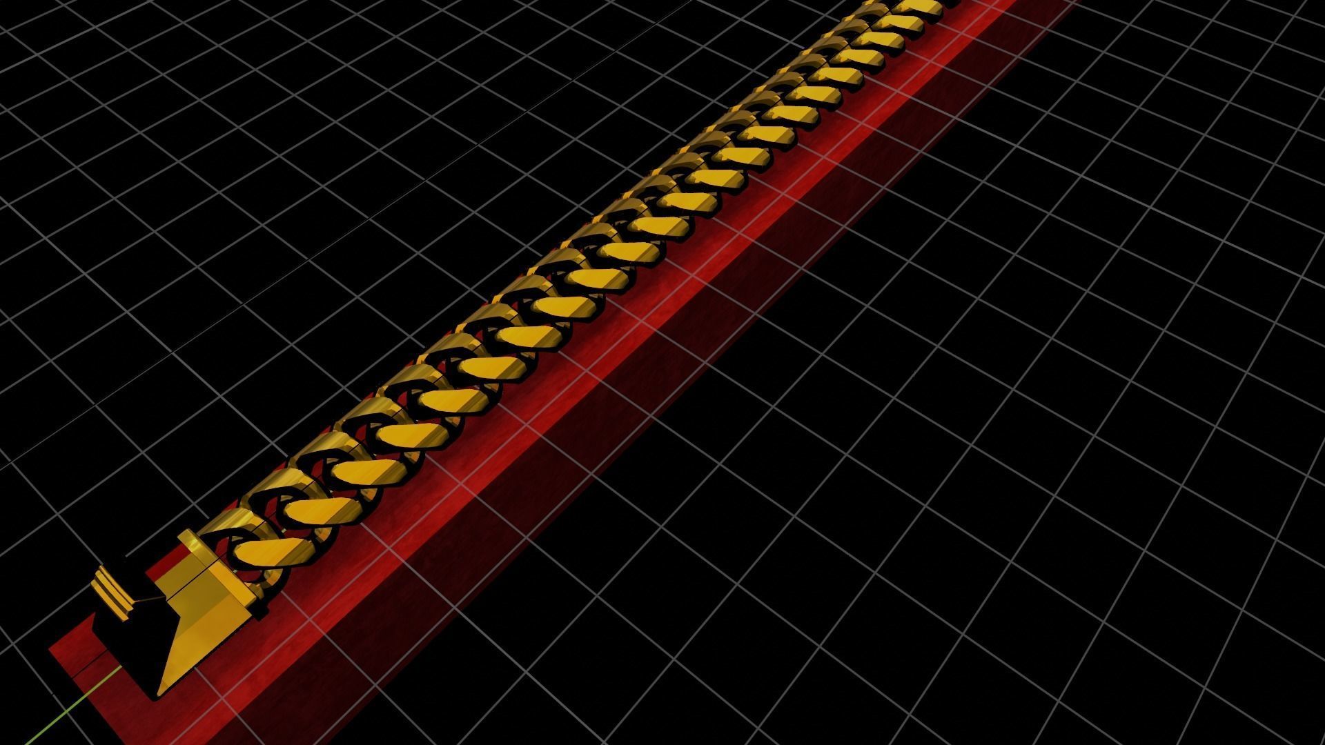 Rounded Cuban Link Chain 3D model 3D printable | CGTrader