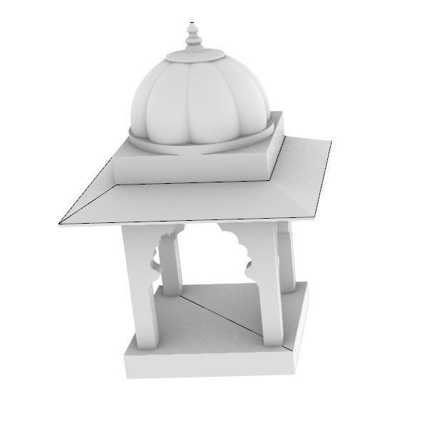 RAJASTHAN VERNACULAR CHATRI 3D model 3D printable | CGTrader