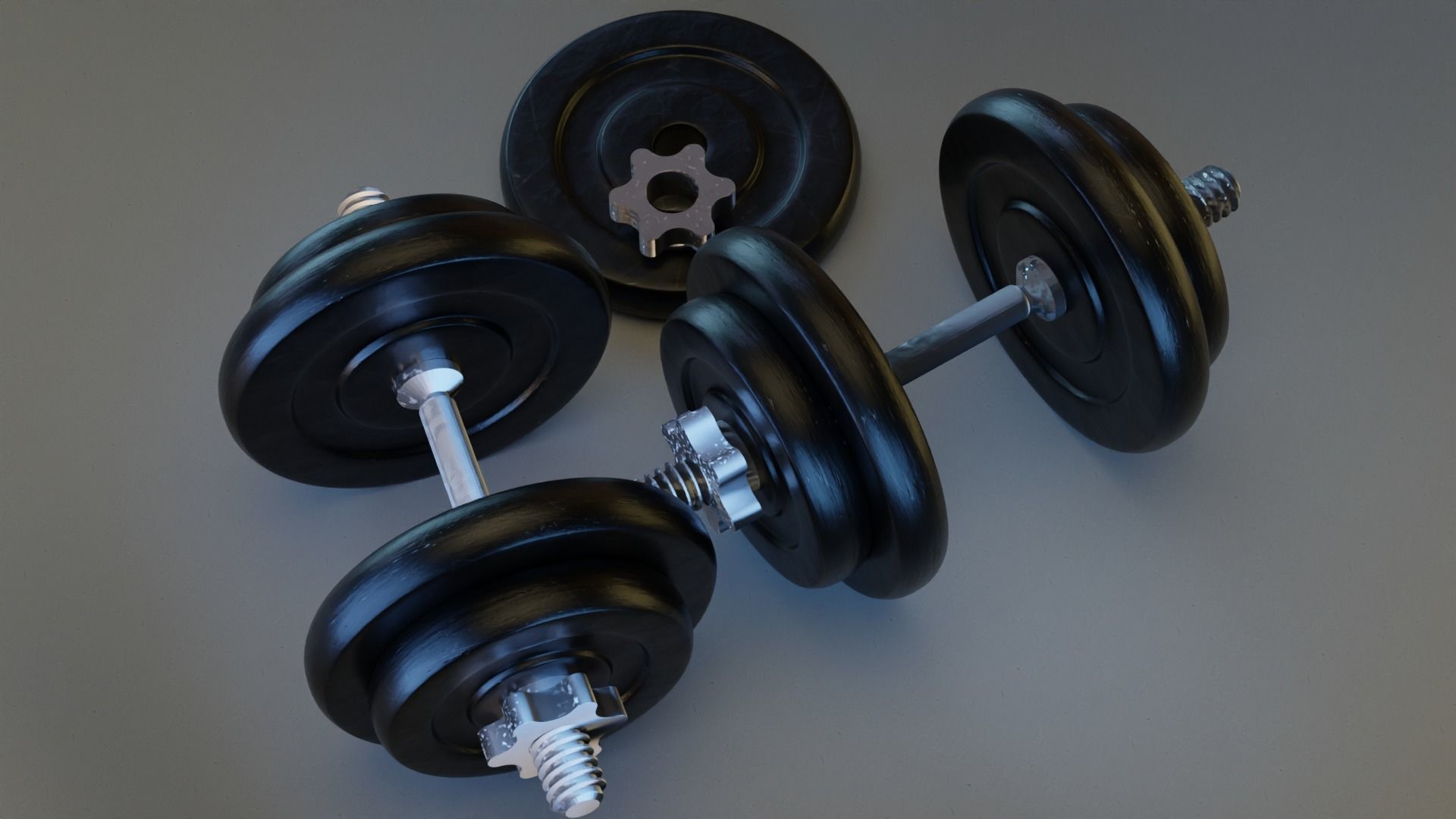 3D Realistic Dumbbells set of 3D model | CGTrader