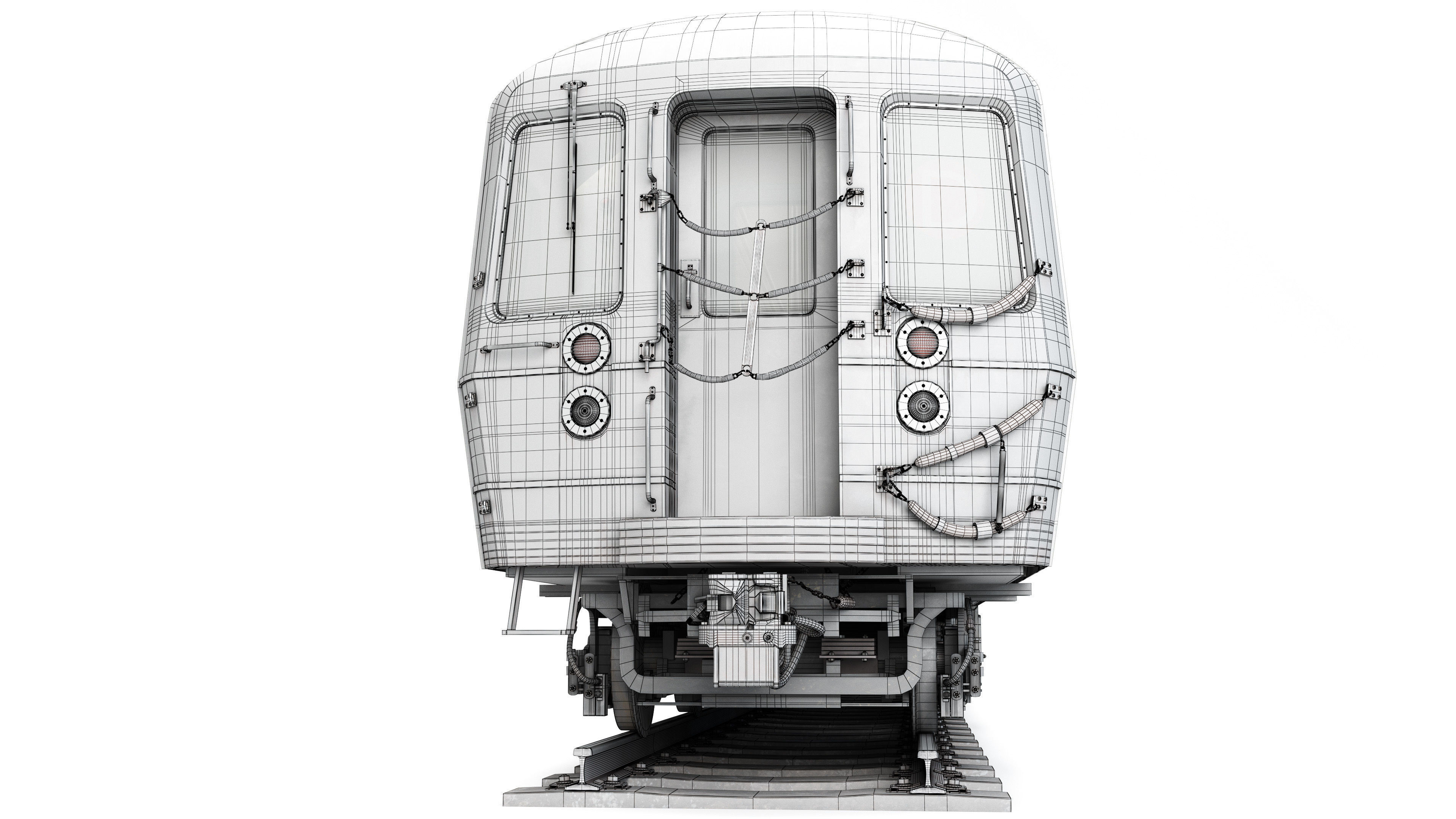 R68 New York City Subway car 3D model | CGTrader