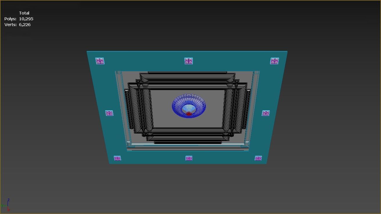 Bedroom Fall Celling 3D model | CGTrader