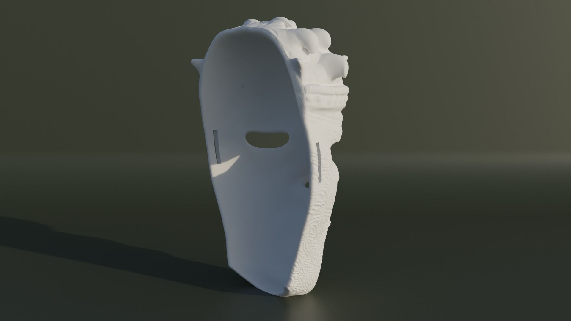 Fantasy Human Face Mask - Cosplay Mask 3D model 3D printable | CGTrader