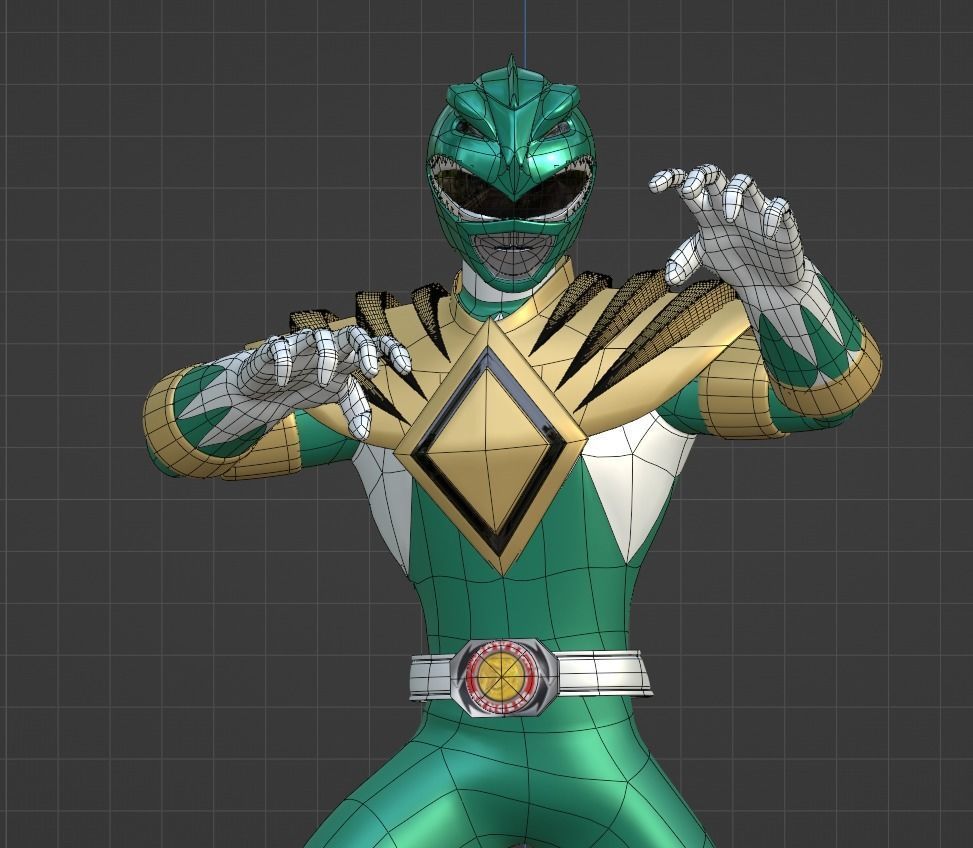 Green Ranger 3D Model 3D model rigged | CGTrader