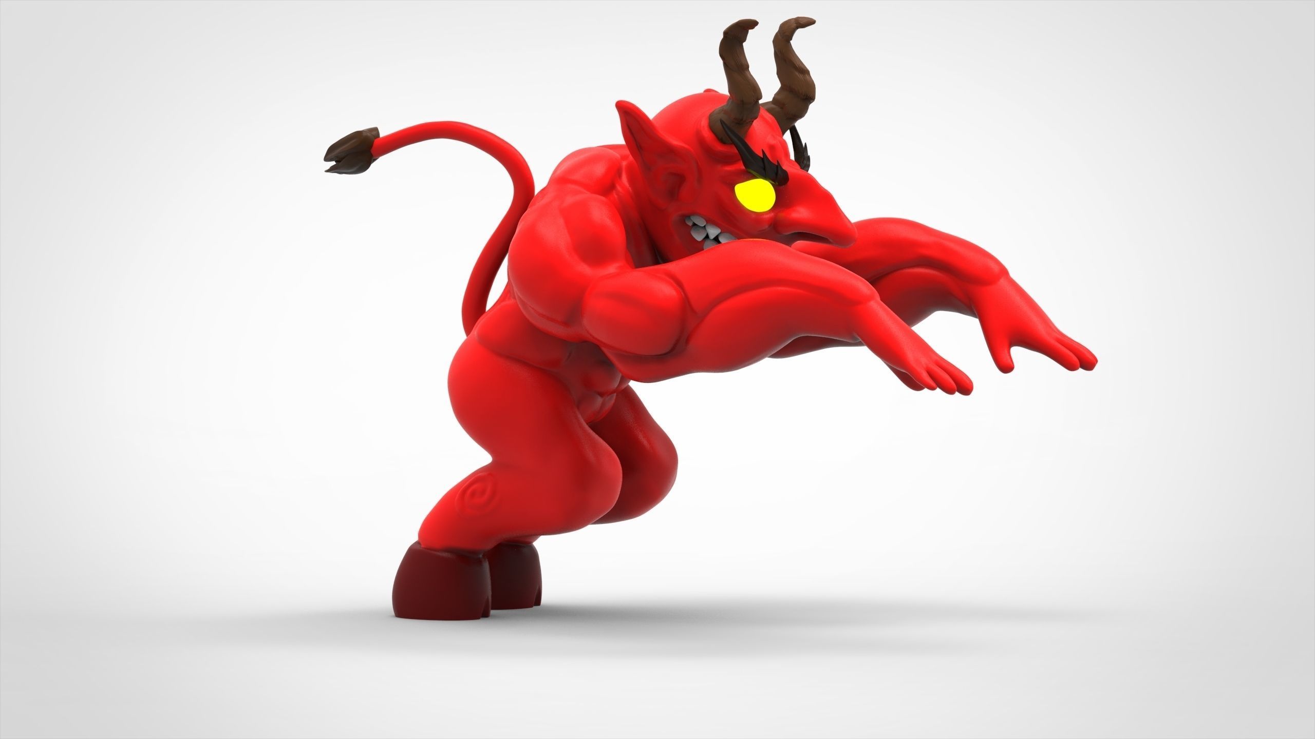Midas devil from hell - lucifer 3D model 3D printable | CGTrader