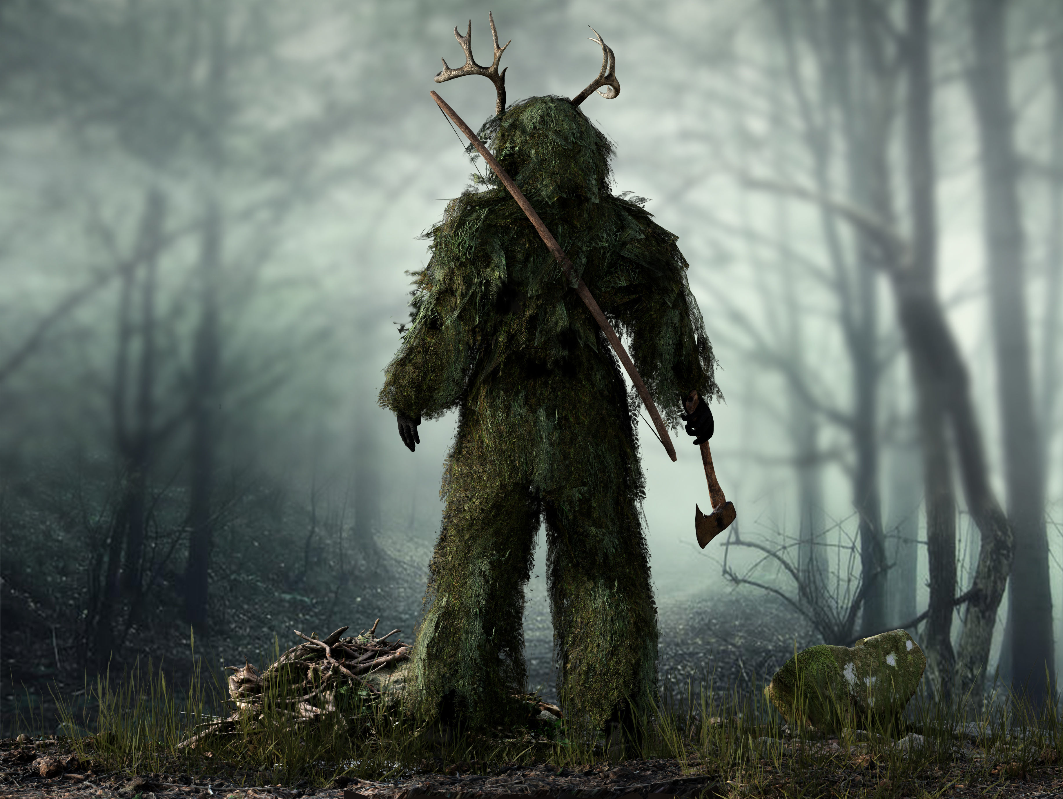 3D model Forest Hunter VR / AR / low-poly rigged | CGTrader