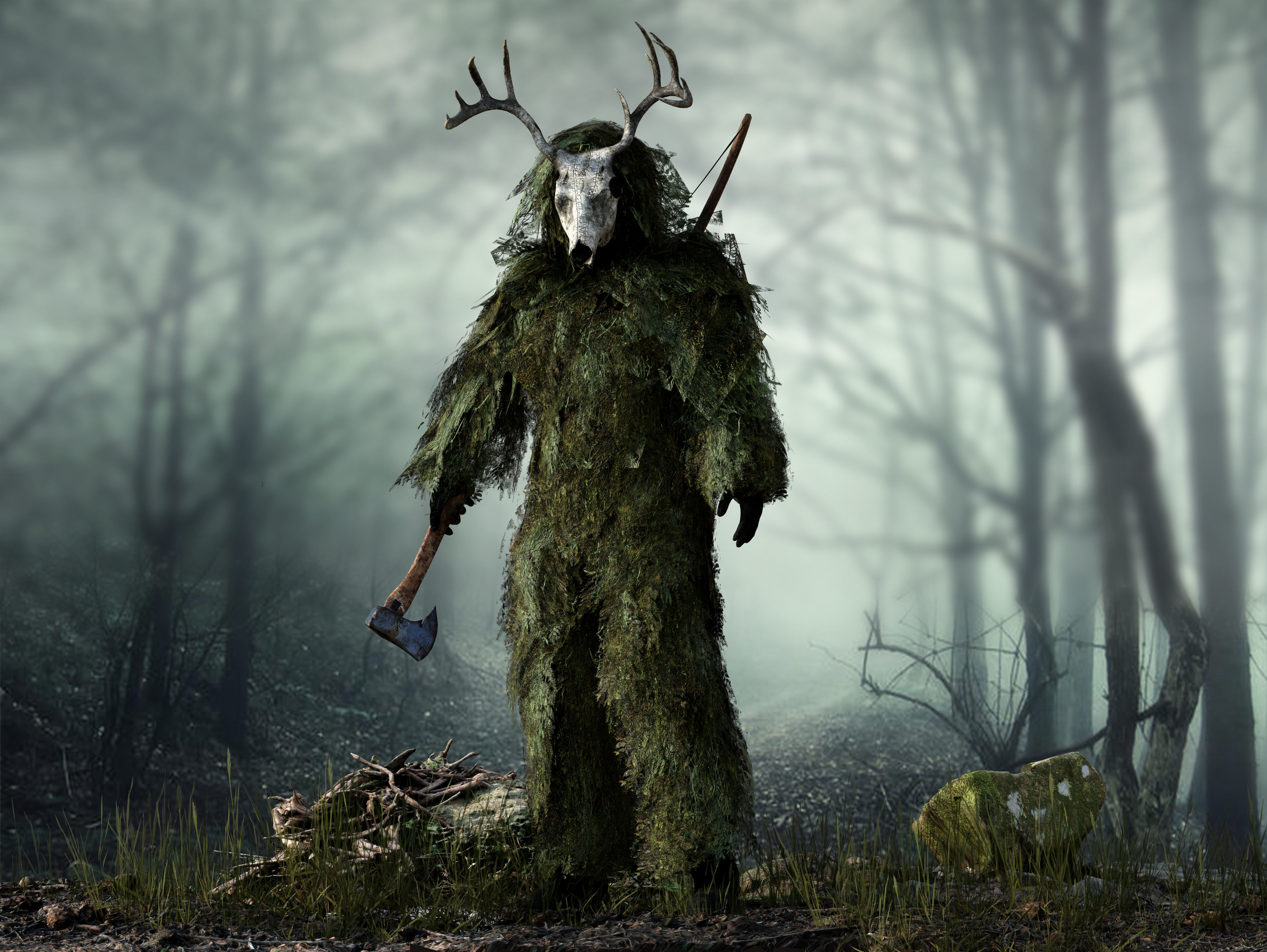 3D model Forest Hunter VR / AR / low-poly rigged | CGTrader