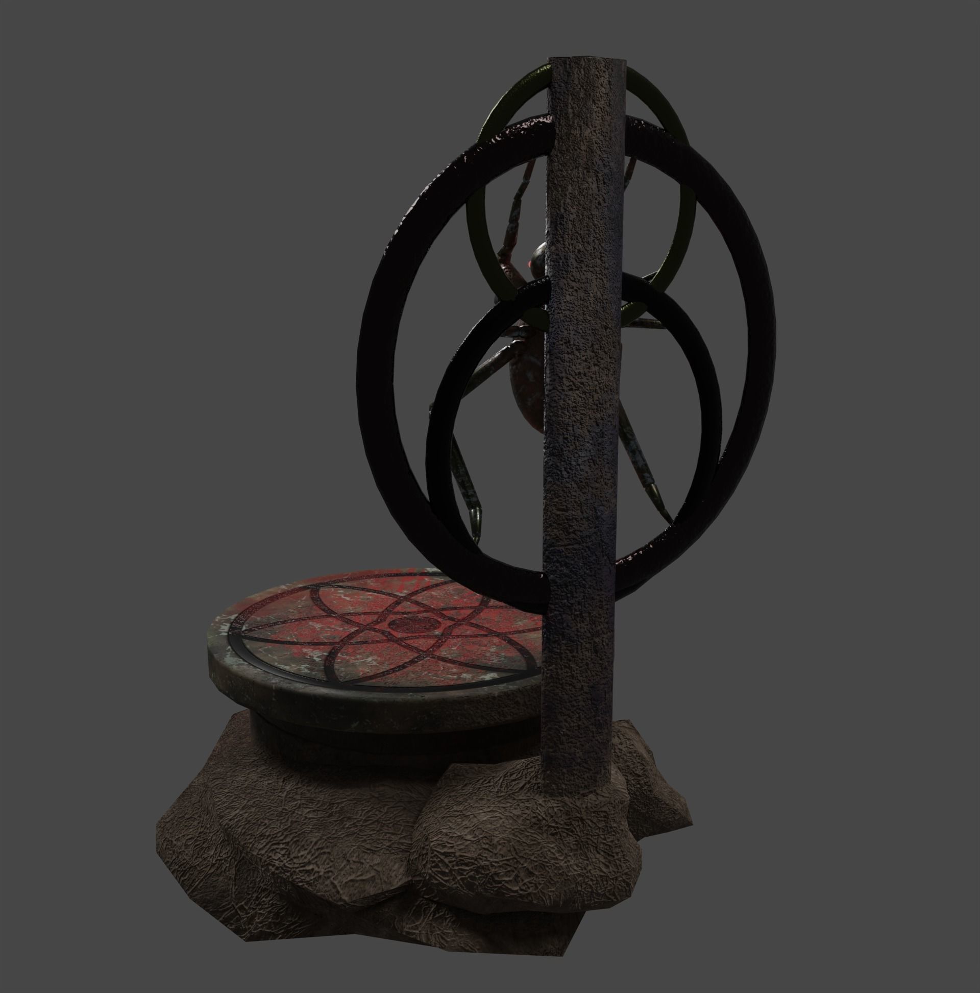 3D model Altar of the goddess Lolth PBR Game-ready Low-poly VR / AR ...