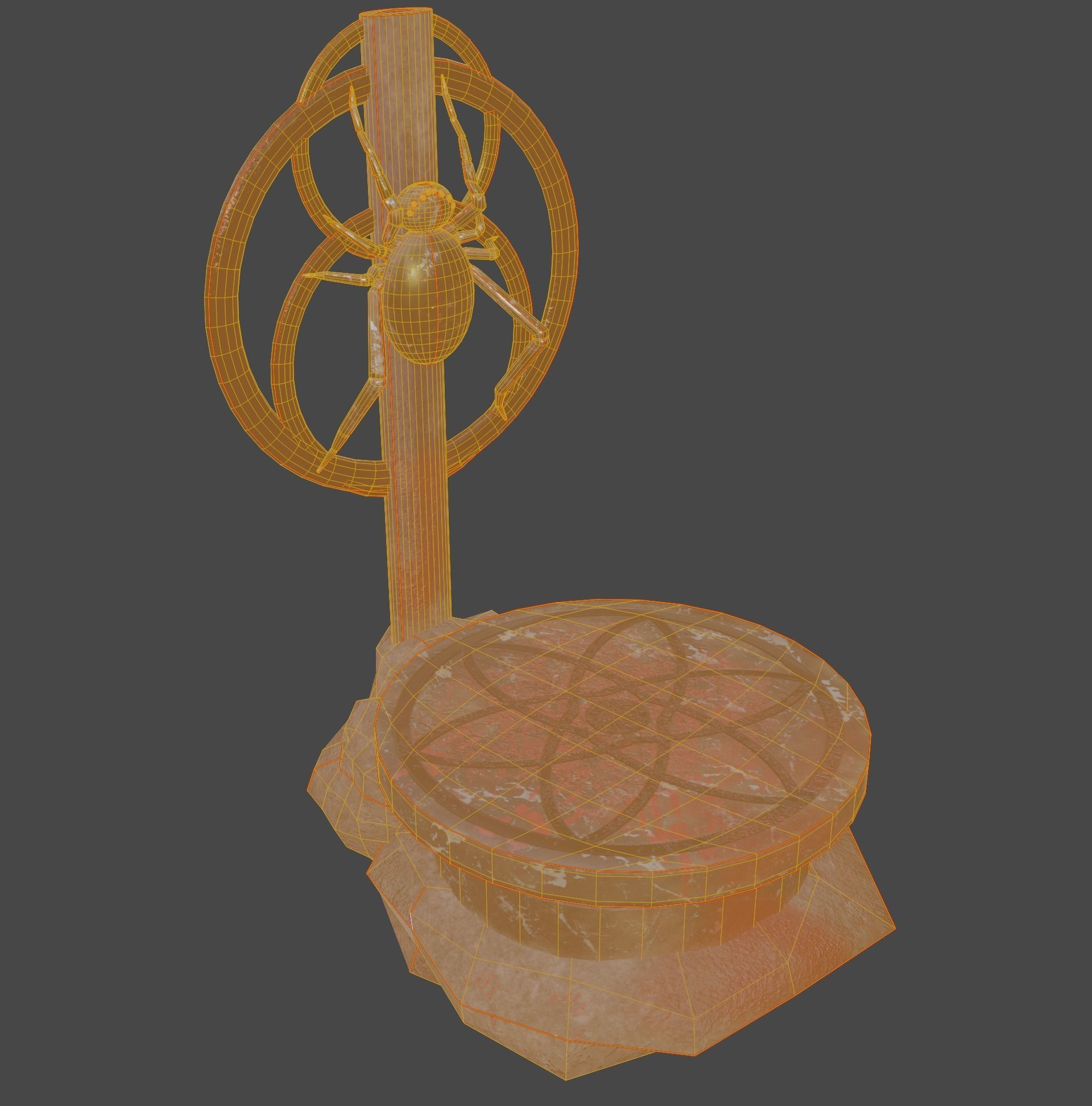 3D model Altar of the goddess Lolth PBR Game-ready Low-poly VR / AR ...